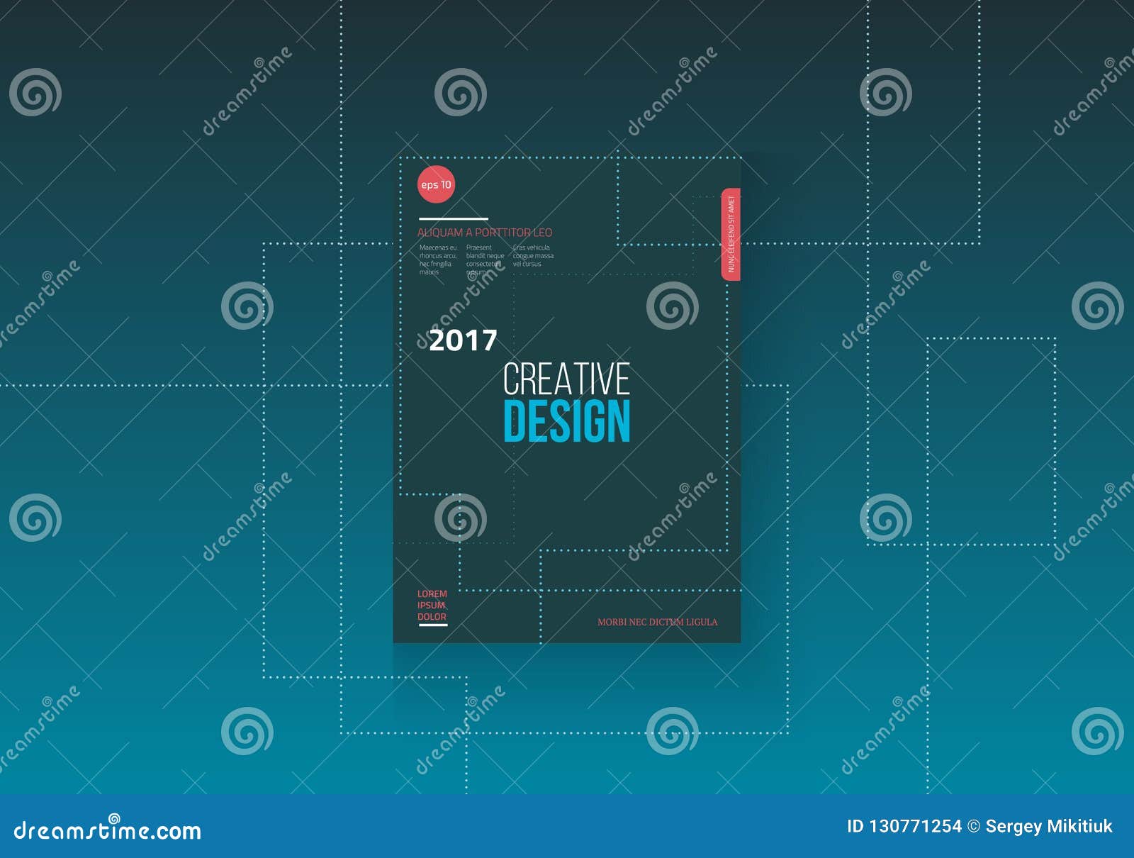 Geometric Brochure Design Template Stock Vector - Illustration of ...