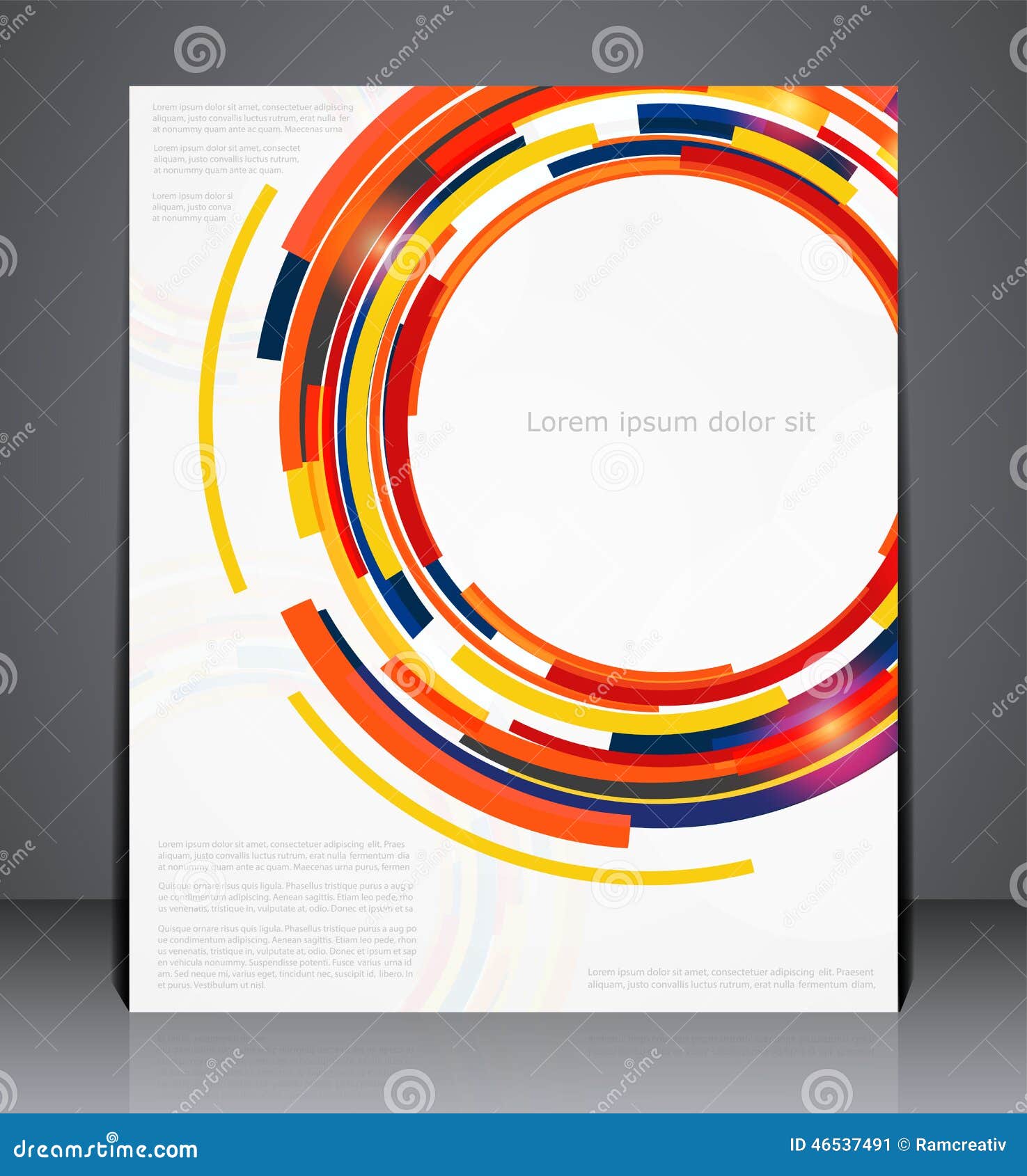 Geometric Brochure, Leaflet, Magazine Cover Stock Vector - Illustration ...