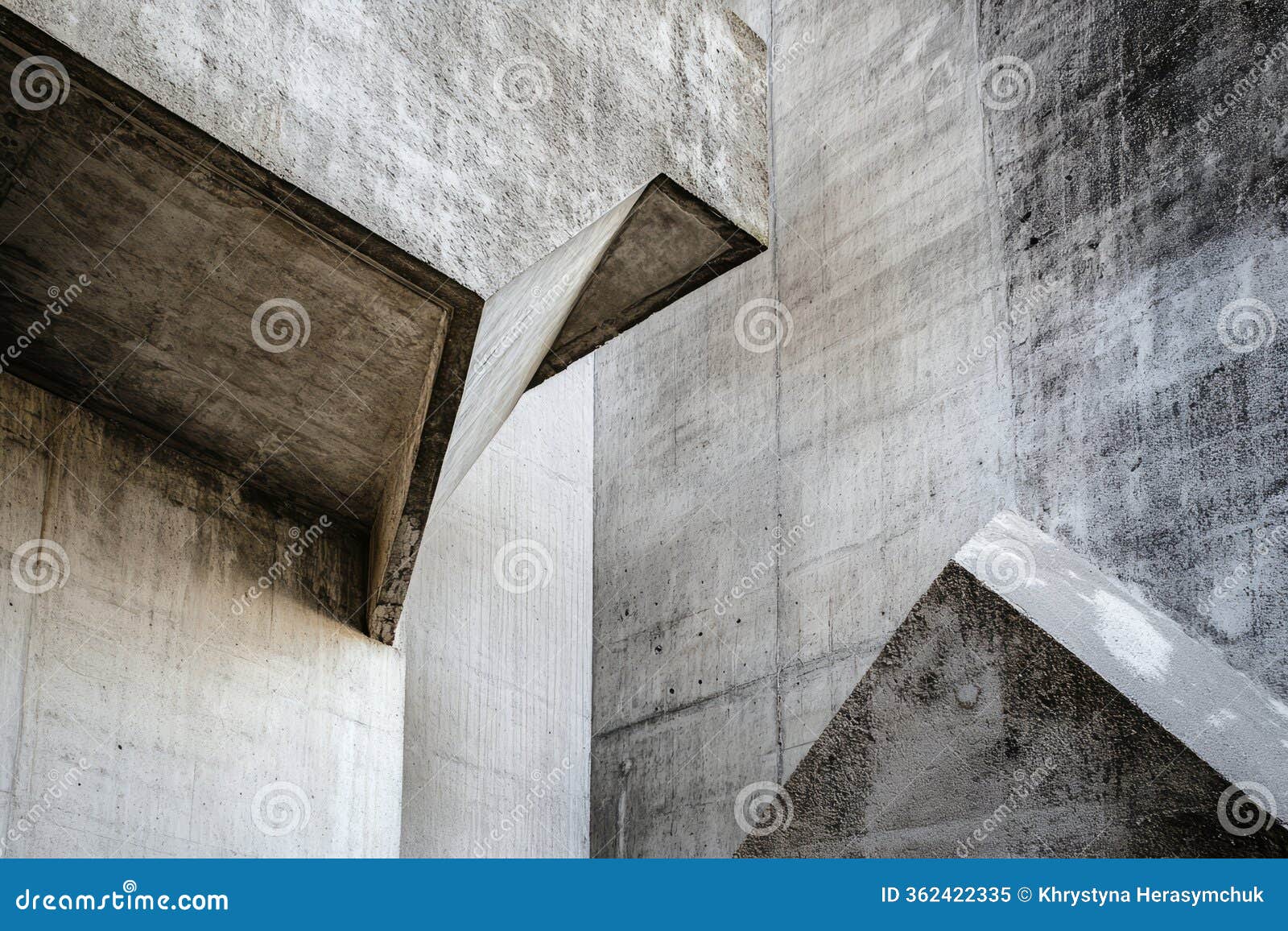 A Geometric Brutalist Background with Sharp-edged Abstract Structures ...