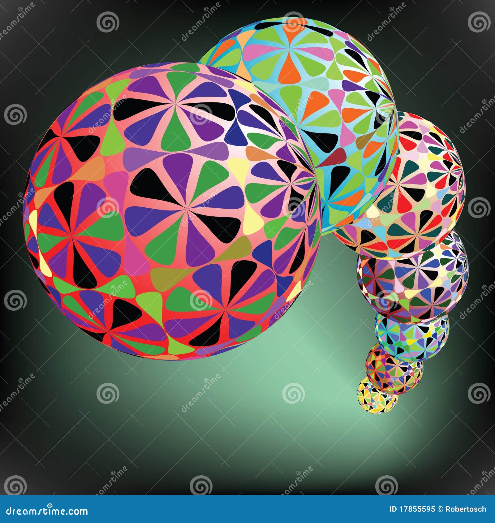 Geometric bubbles pattern stock vector. Illustration of geometry - 17855595