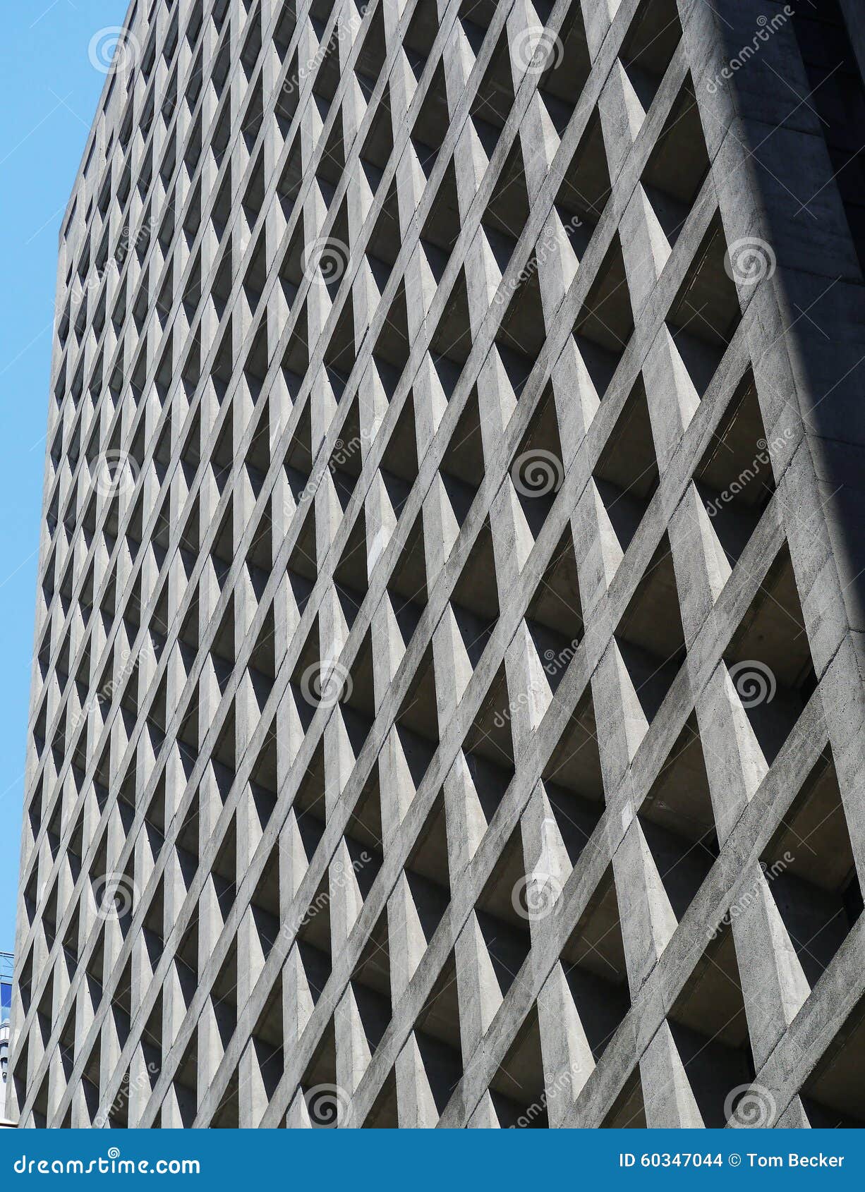 Geometric Building Facade and Window Pattern Stock Photo - Image of ...