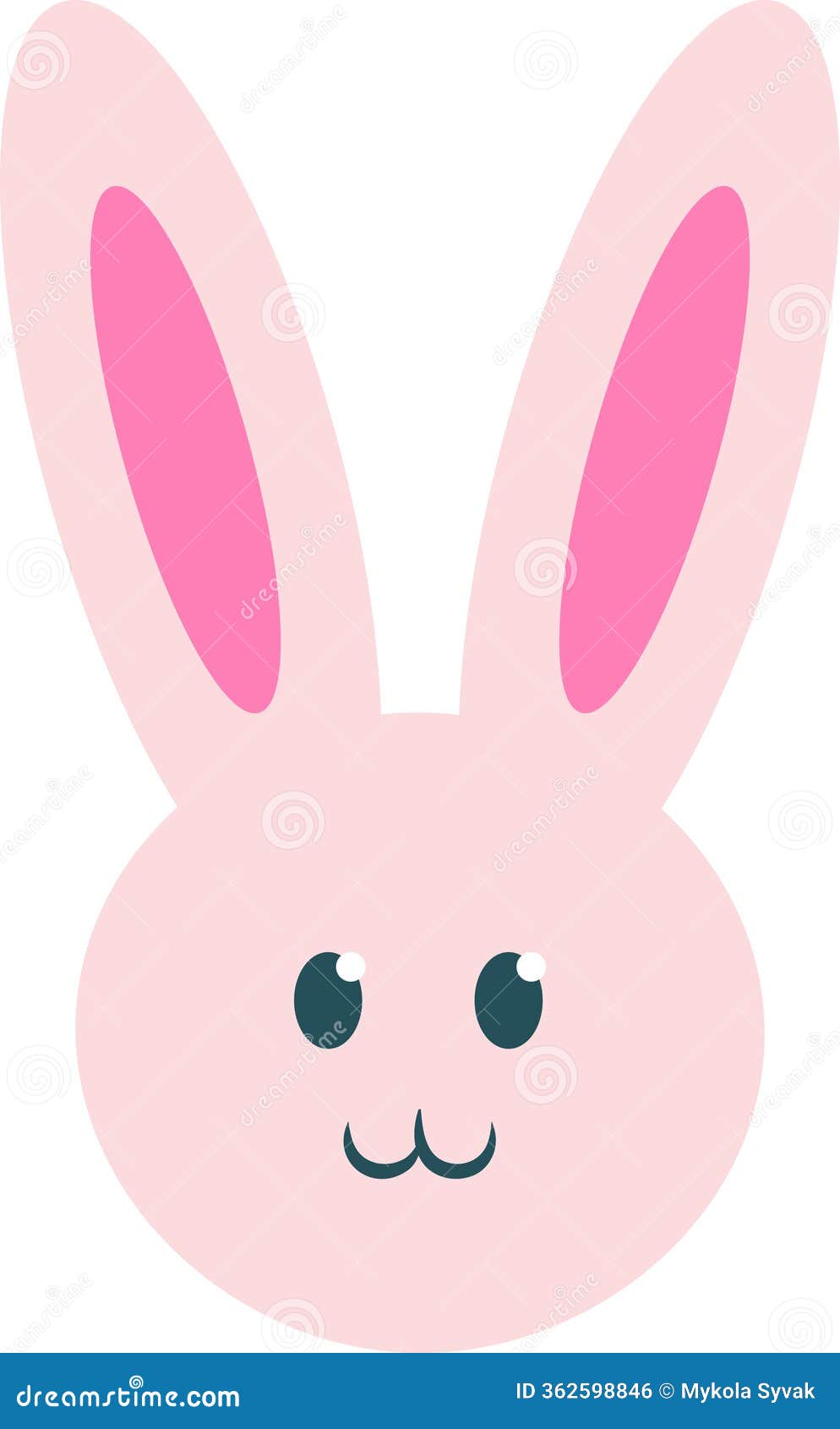 Geometric Bunny Head stock vector. Illustration of icon - 362598846