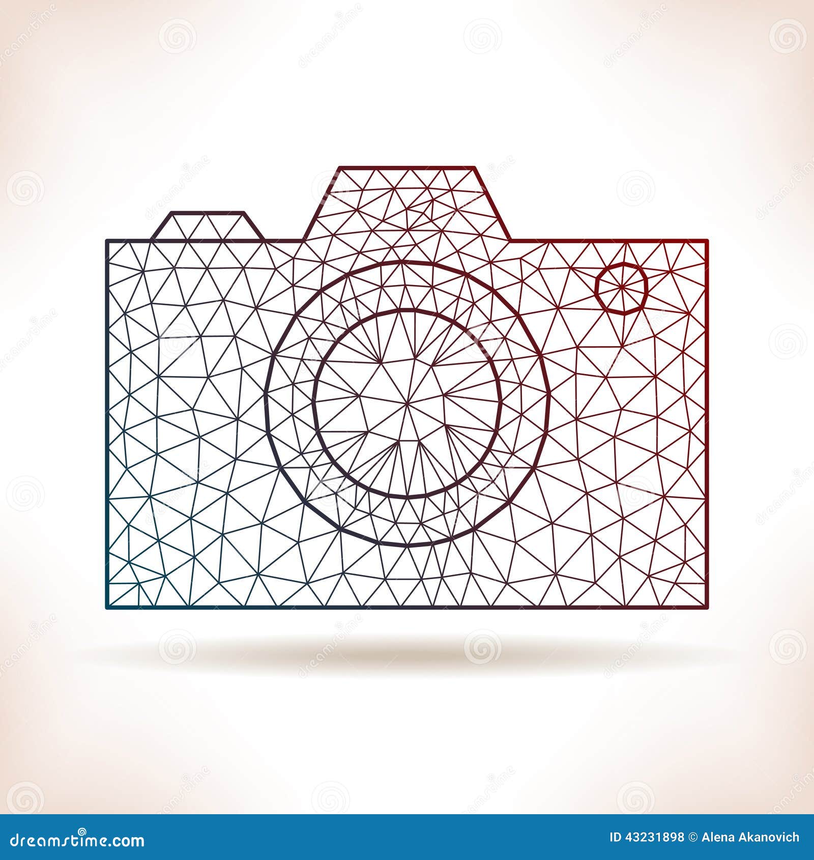 Geometric camera. stock vector. Illustration of eureka - 43231898
