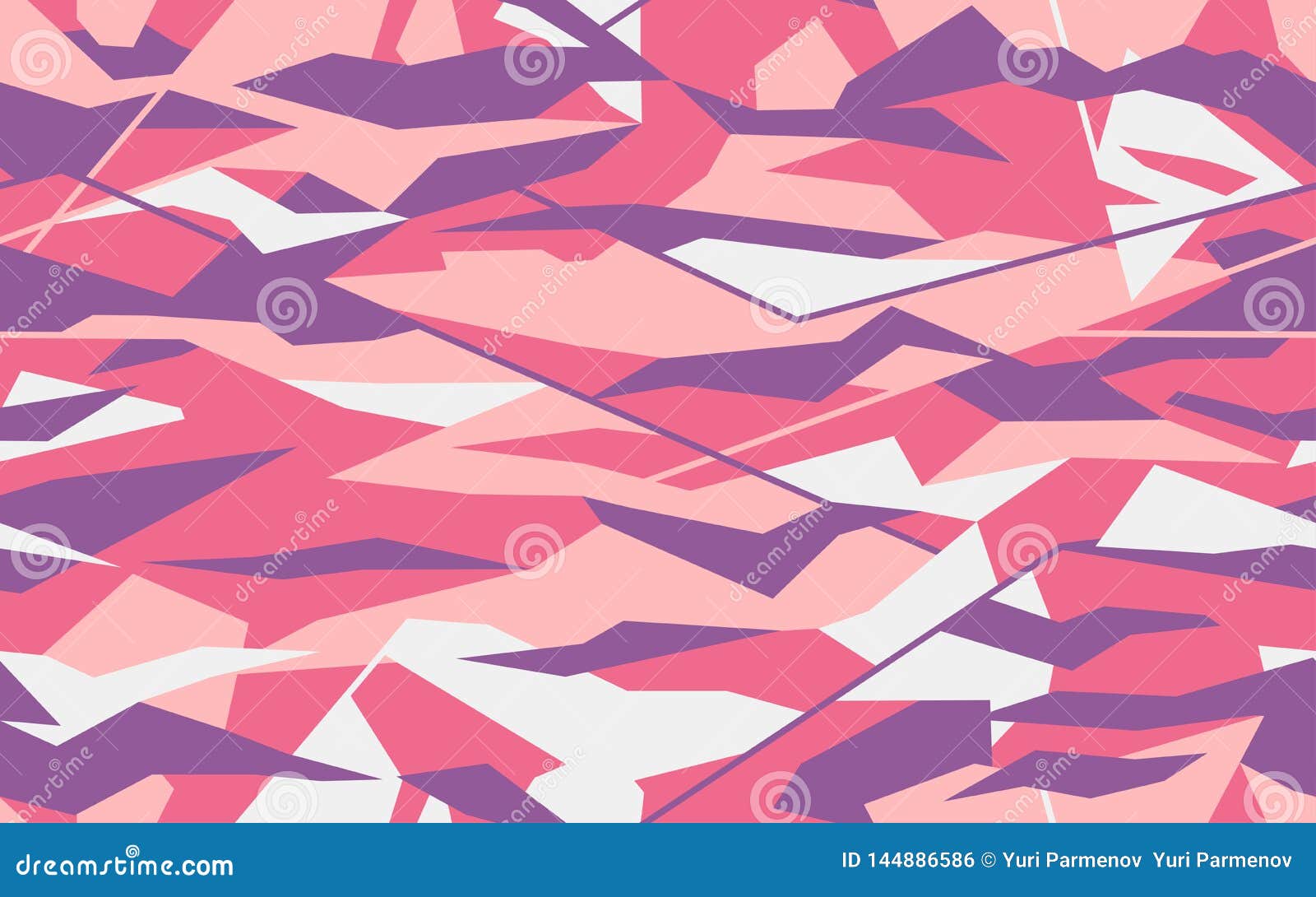 Geometric Camo Design in Tender Pink and Purple Colors. Camouflage ...