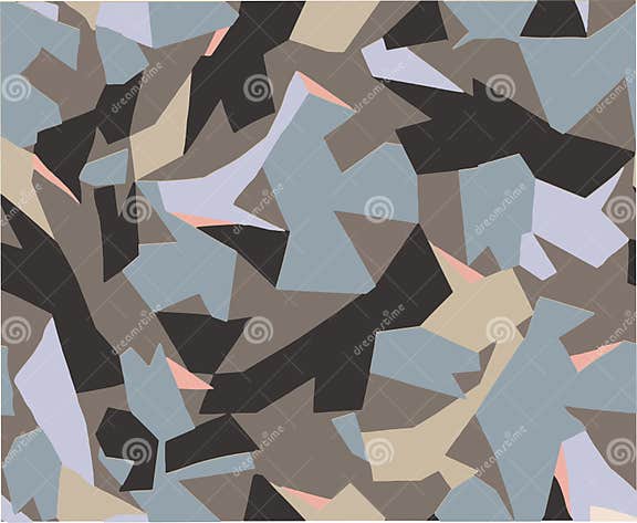 Geometric Camo Pattern Made in a Triangular Shape Stock Vector ...