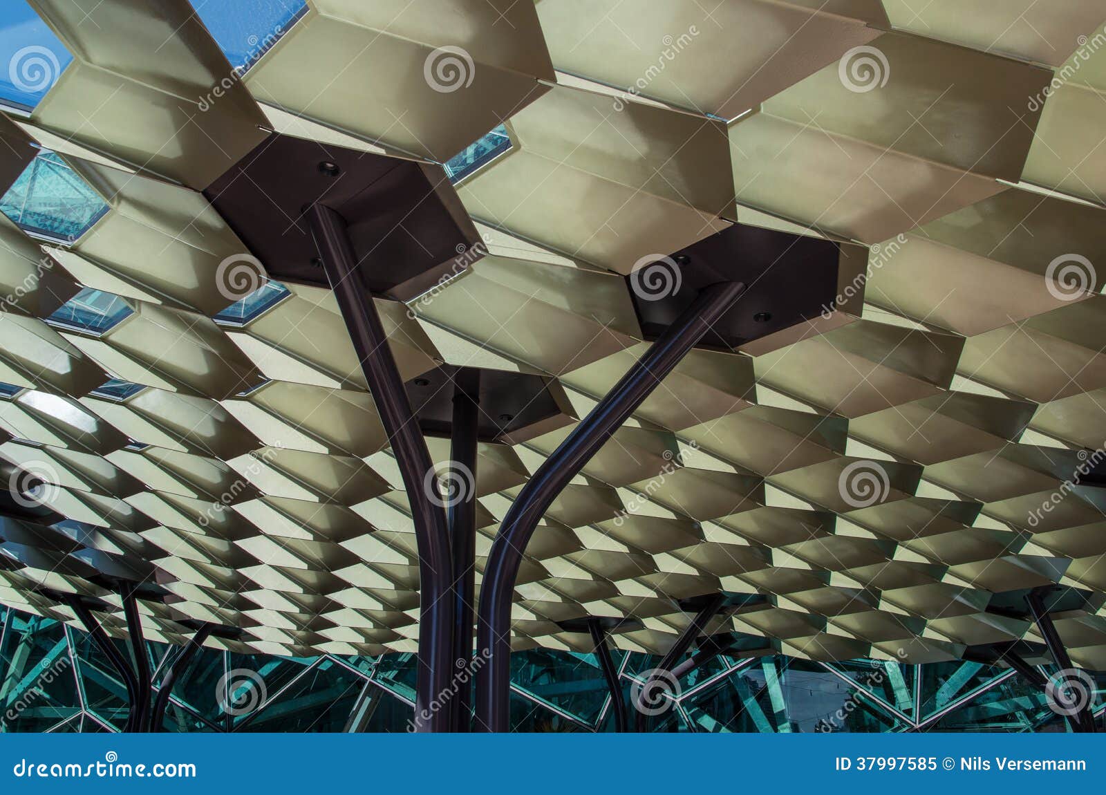 Geometric canopy stock image. Image of lattice, cafe - 37997585