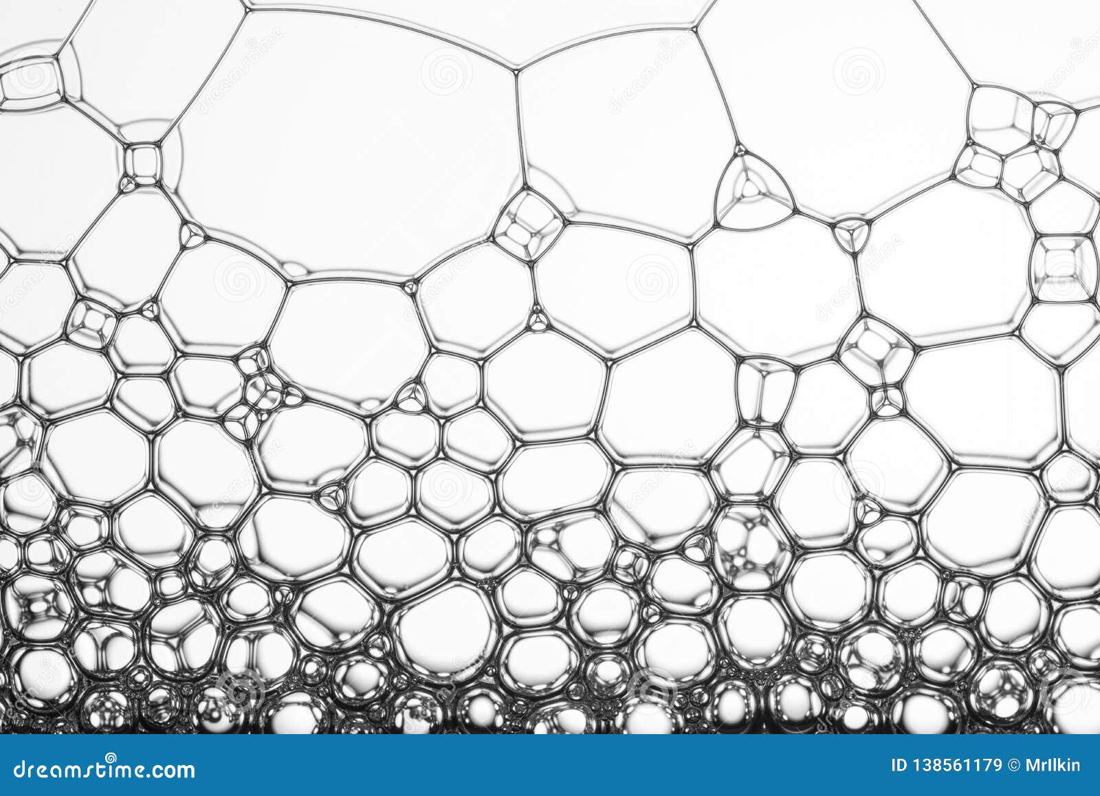 Geometric Cells Formed By Soap Bubbles And Water, For Background Or ...