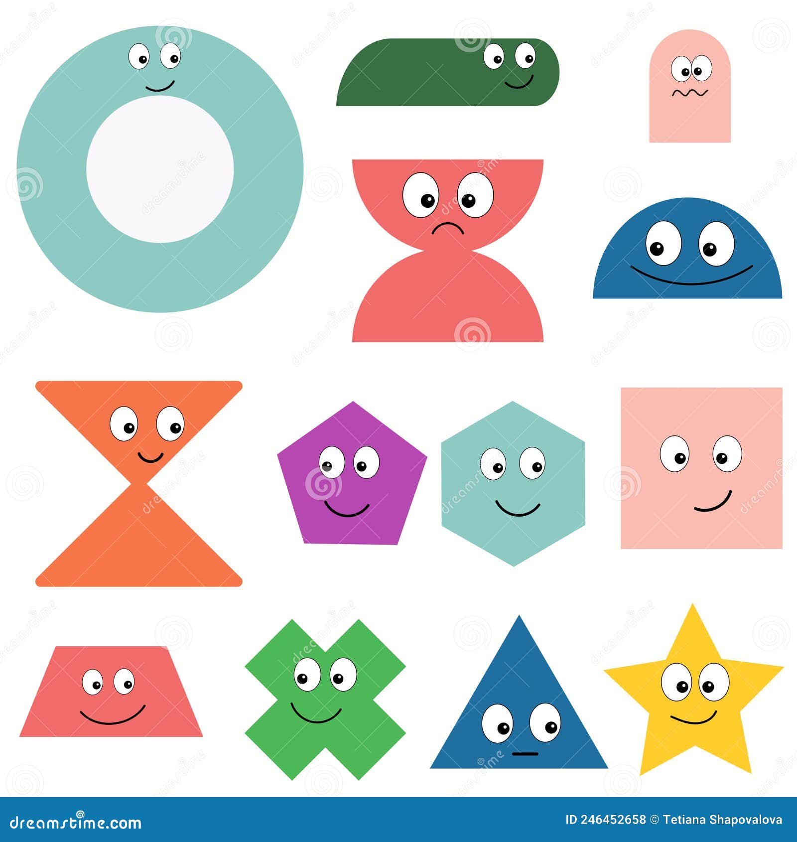 Cartoon Basic Geometric Shapes | CartoonDealer.com #44626639 Cartoon Basic Geometric Shapes | CartoonDealer.com #44626639