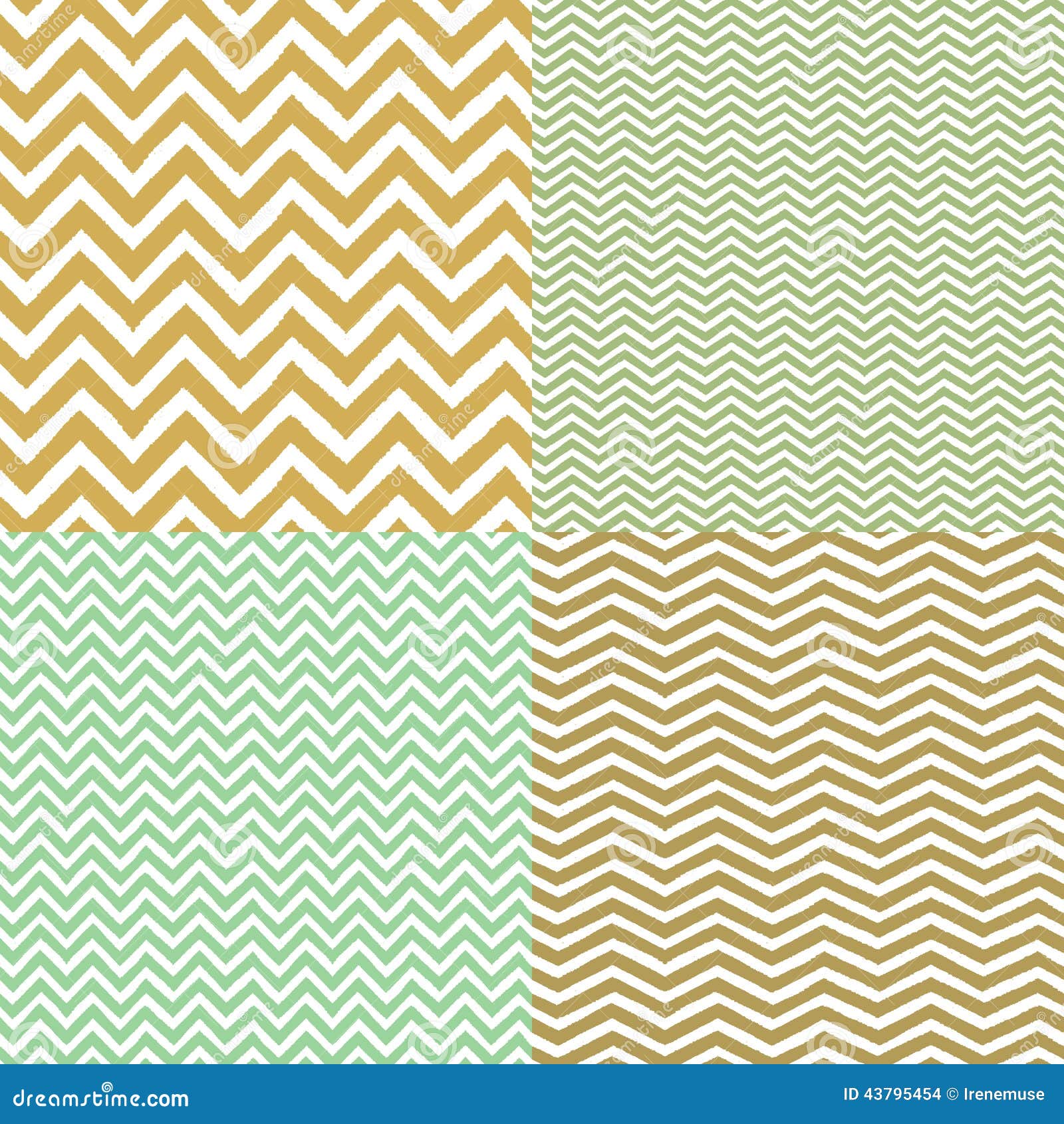 Geometric Chevron Seamless Patterns Set Stock Vector - Illustration of ...