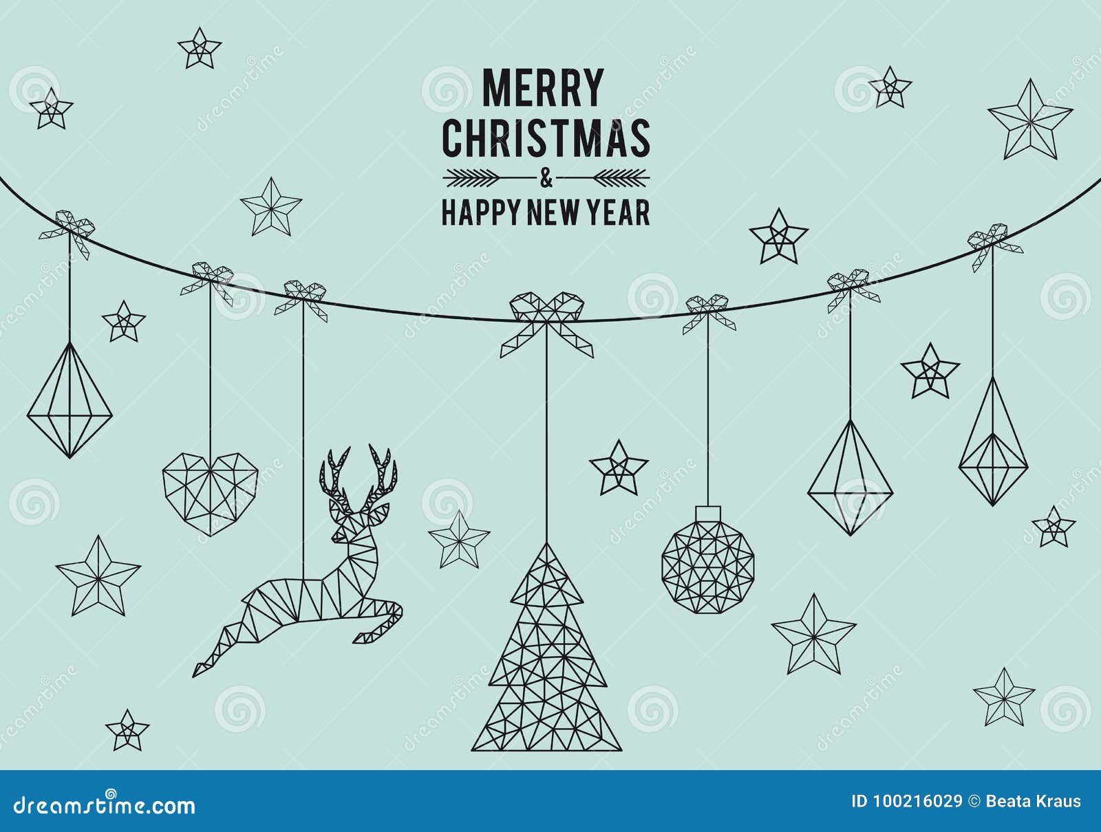 Geometric Christmas Card Stock Illustrations – 68,342 Geometric ...