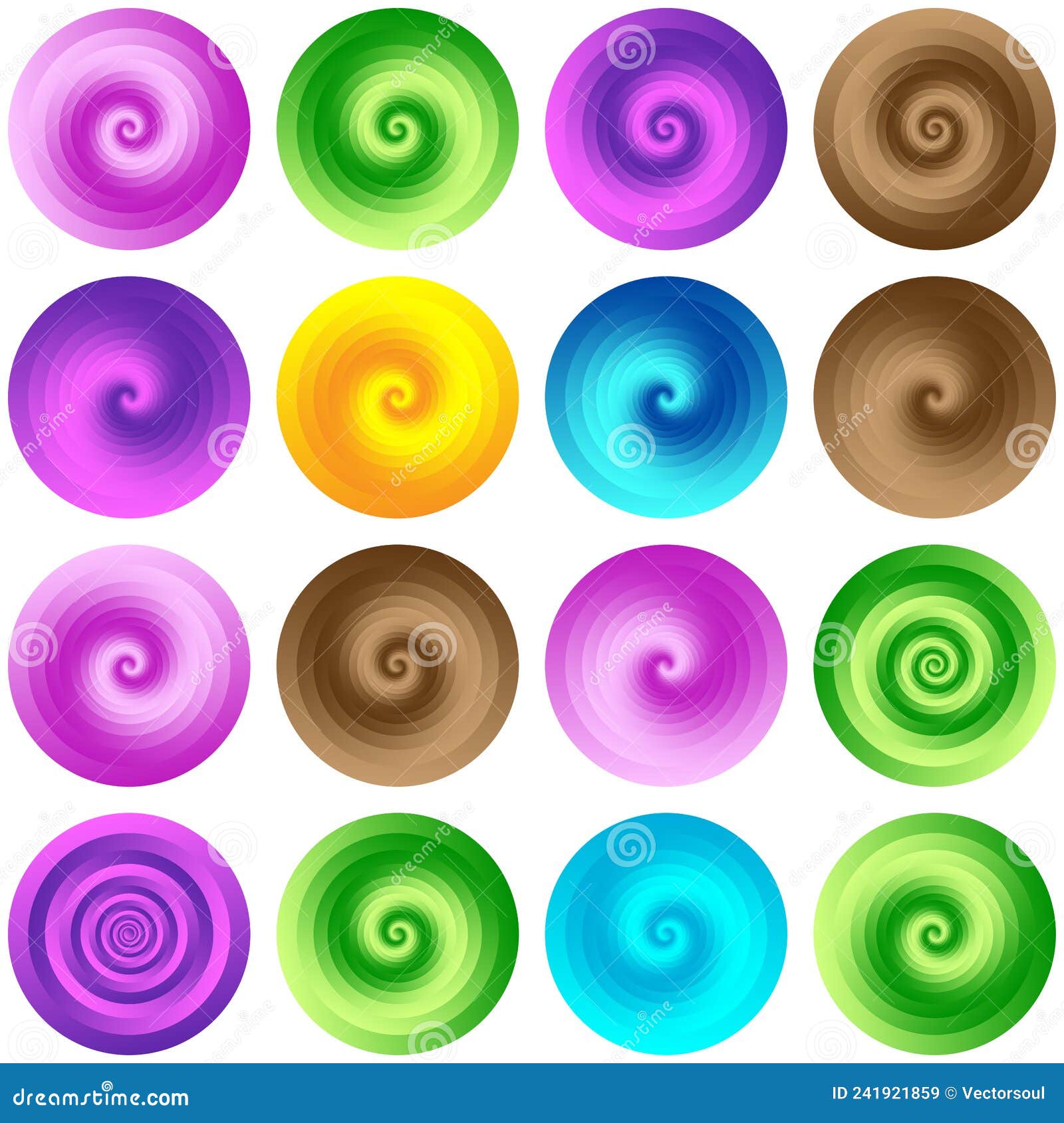 Geometric Circle Design Shape with Random Shaded, Gradient Fill Stock ...