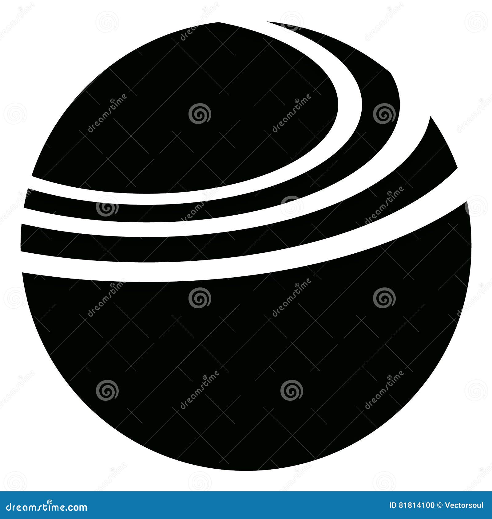 Geometric Circle with Dynamic Ellipse Lines. Circle Icon Stock Vector ...