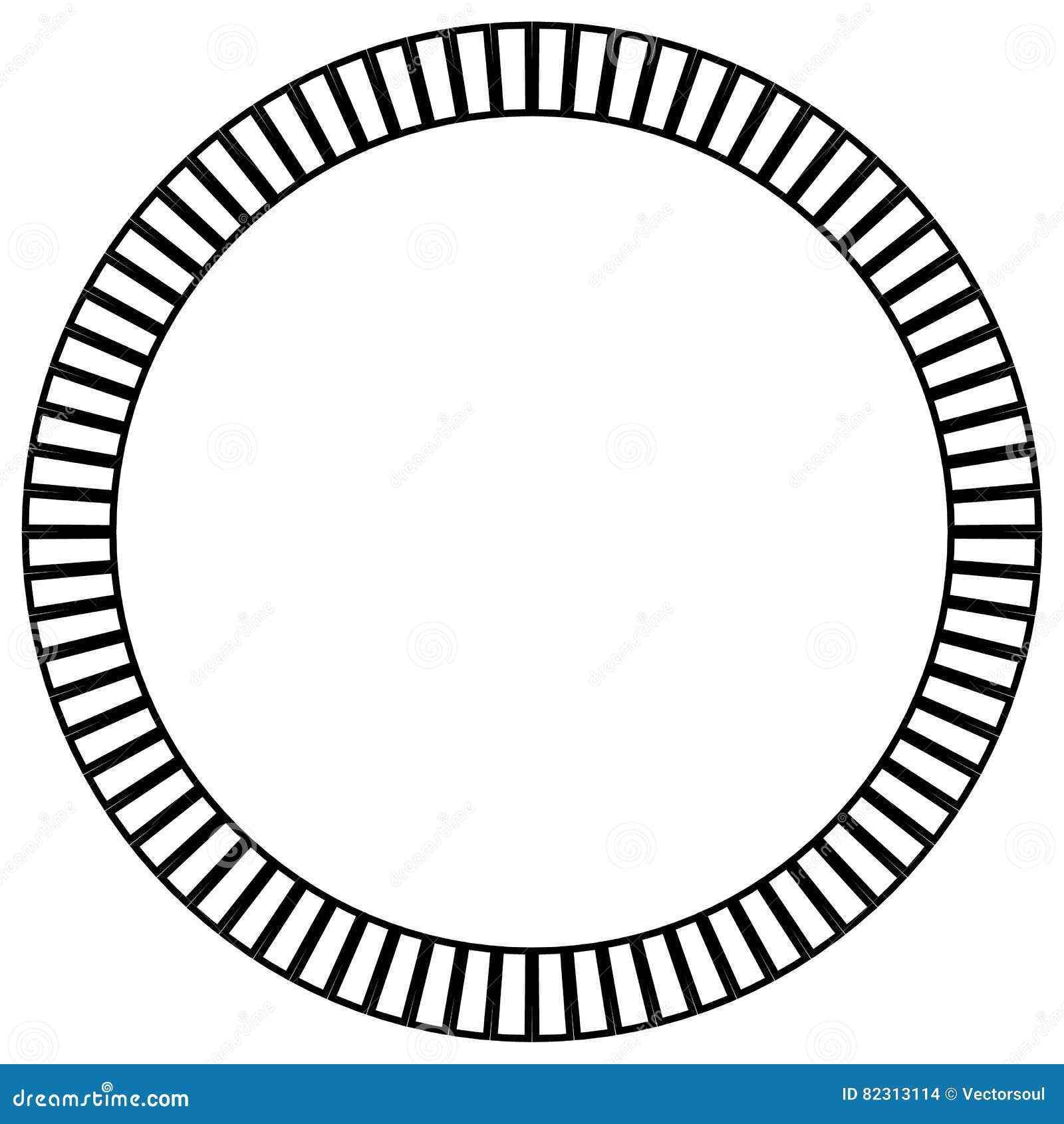Geometric Circle Element Made of Radiating Rectangles. Abstract Stock ...
