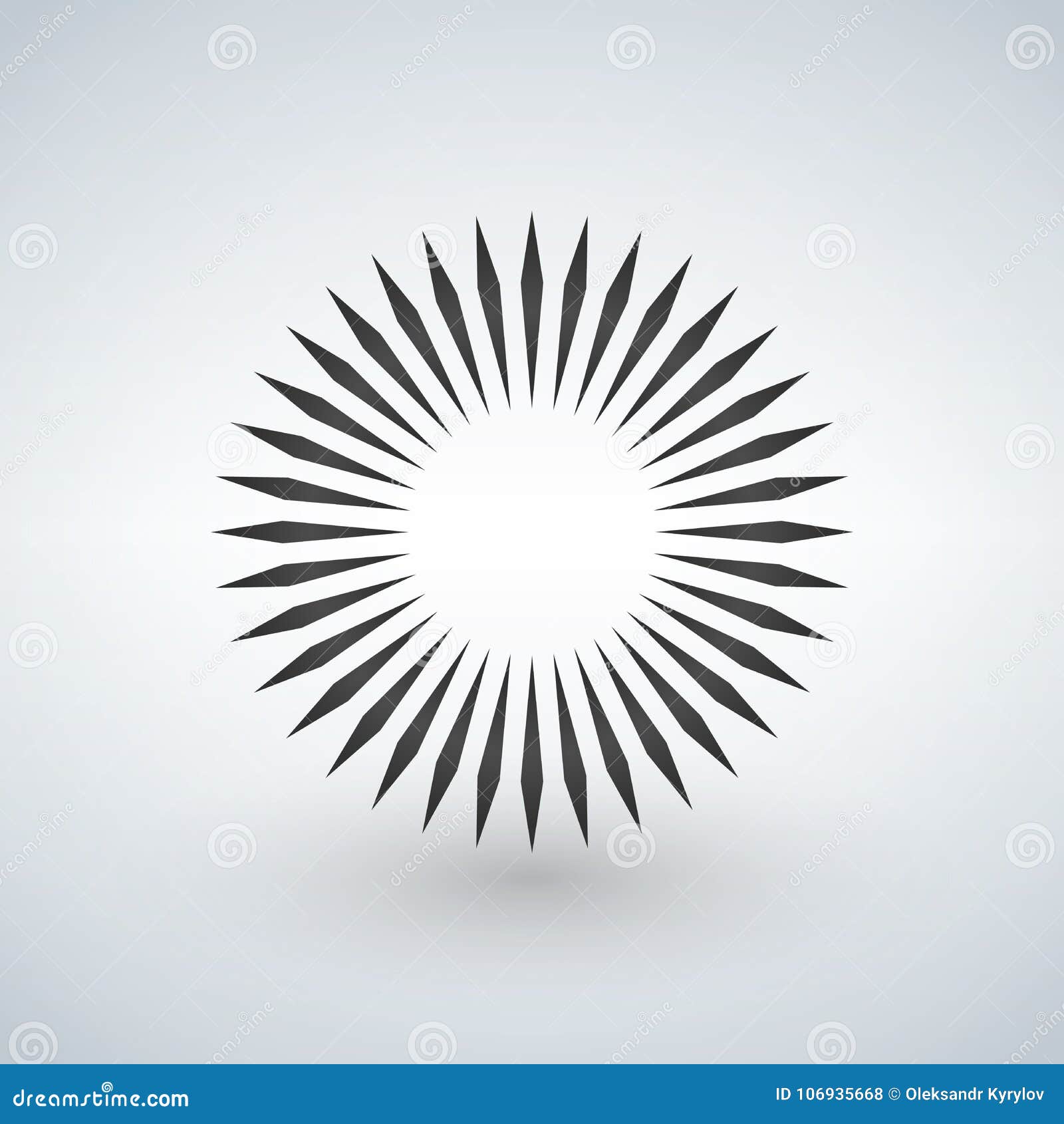 Geometric Circle Element Made of Radiating Shapes. Abstract Circle ... Geometric Circle Element Made of Radiating Shapes. Abstract Circle ...