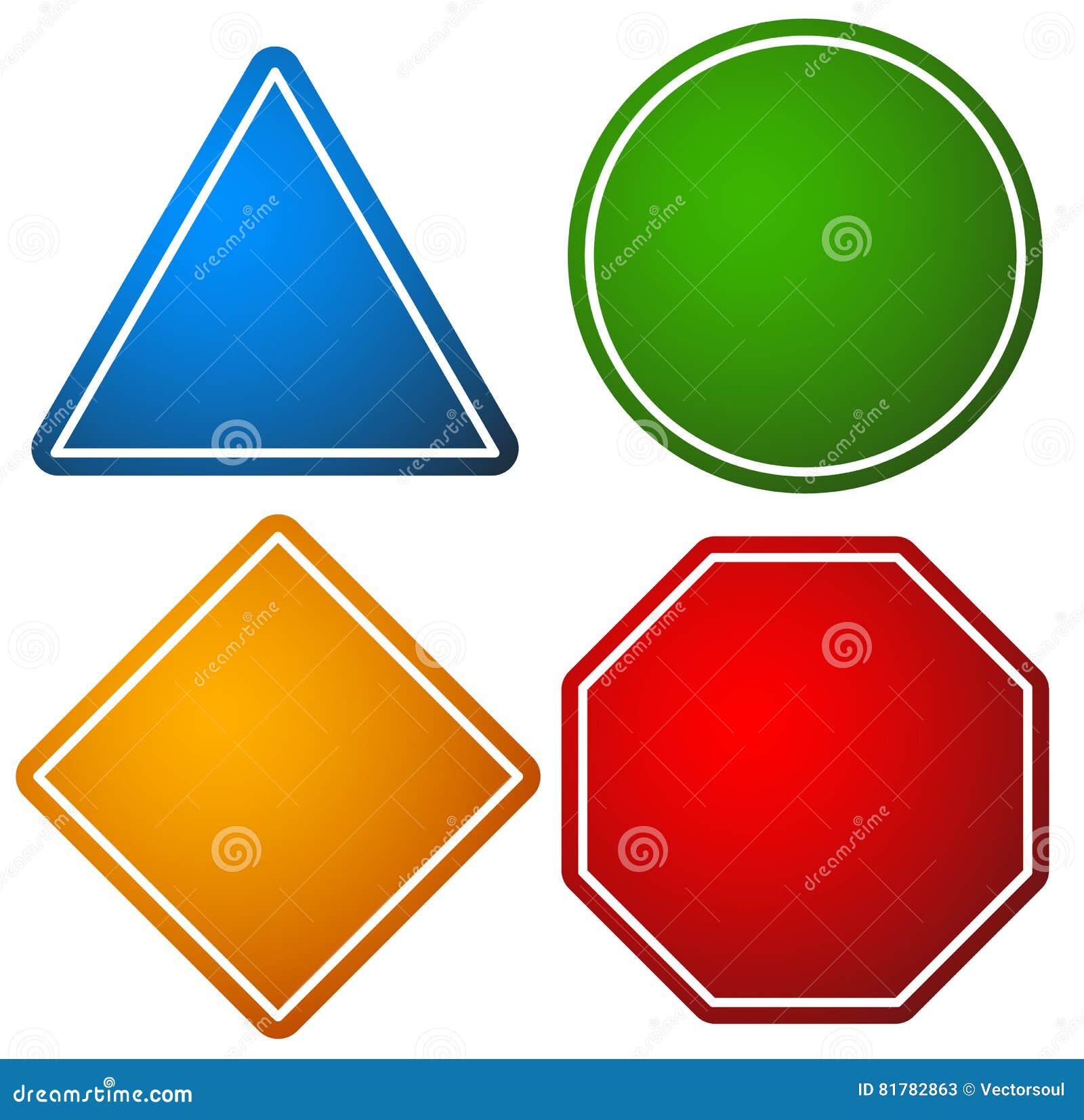 Geometric Circle Elements, Abstract Random Circle Shapes Stock Vector ...