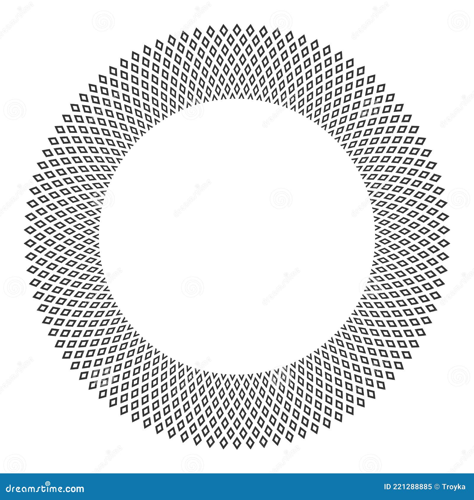 Geometric Circle Pattern for Round Frame Stock Vector - Illustration of ...