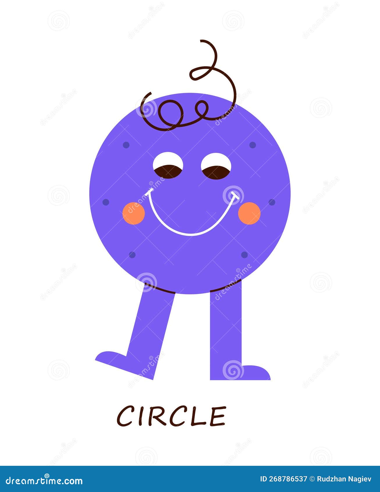 Geometric circle shape stock vector. Illustration of symbol - 268786537