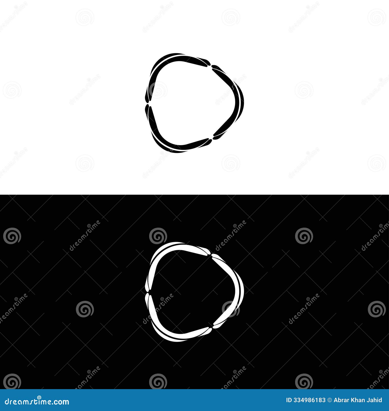 Frames For Logos And Badges Vector Illustration | CartoonDealer.com ...