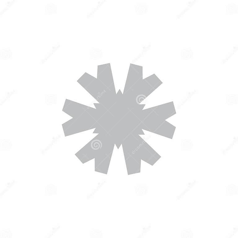 Geometric Circle Snow Flower Logo Vector Stock Vector - Illustration of ...