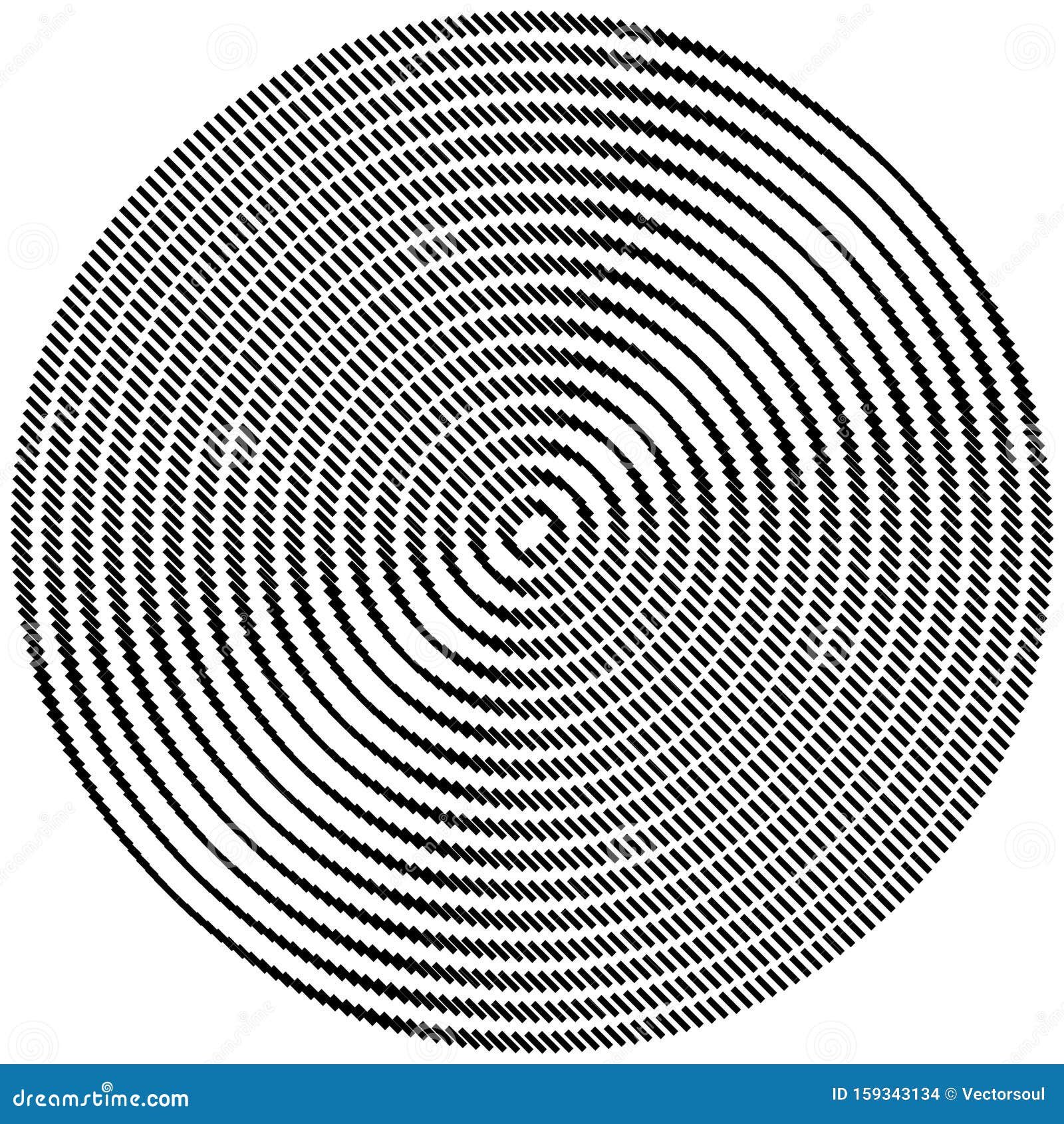Geometric Circle of Squares, Rectangles. Angular Spiral,vortex Abstract ...