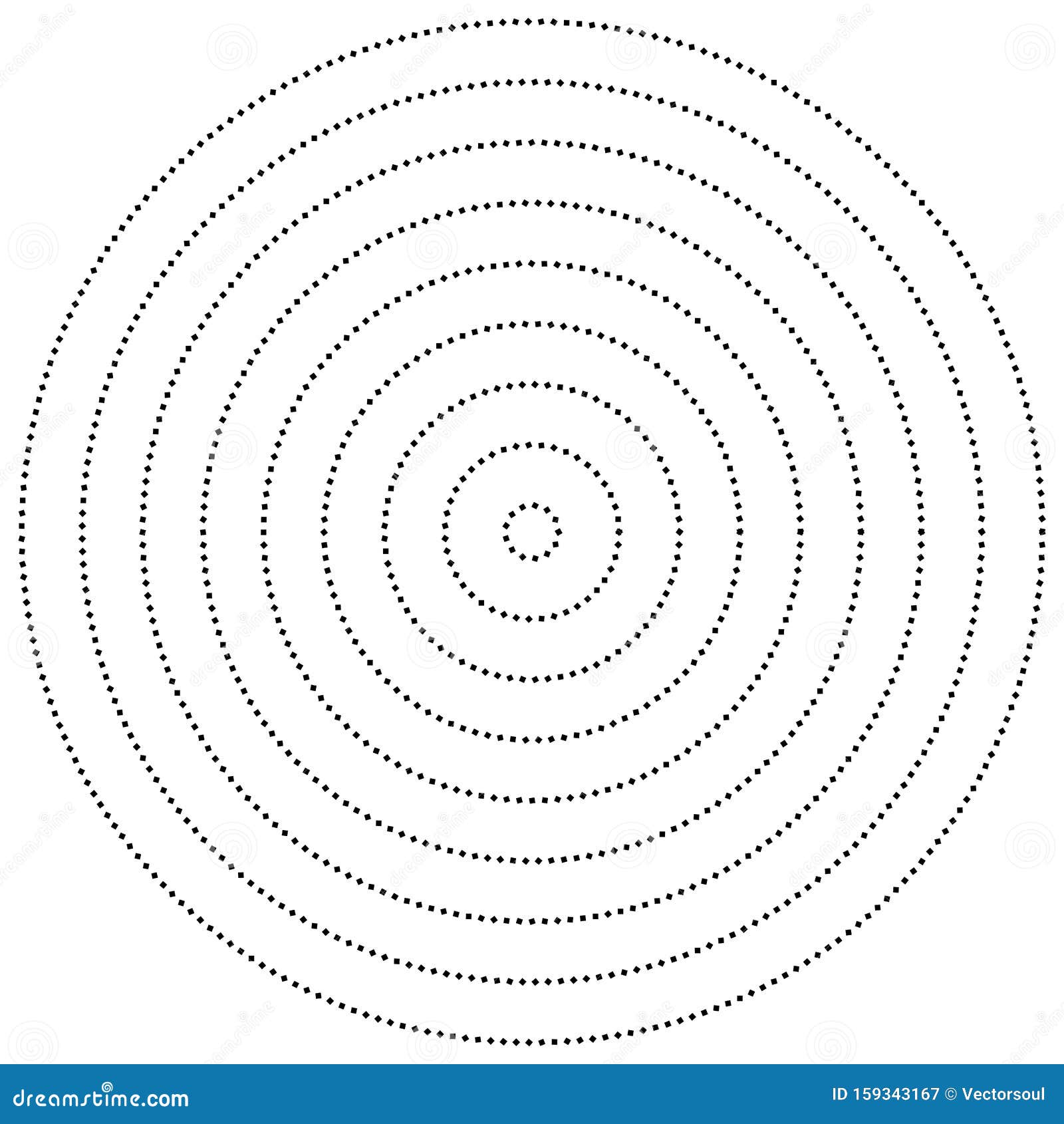 Geometric Circle of Squares, Rectangles. Angular Spiral,vortex Abstract ...
