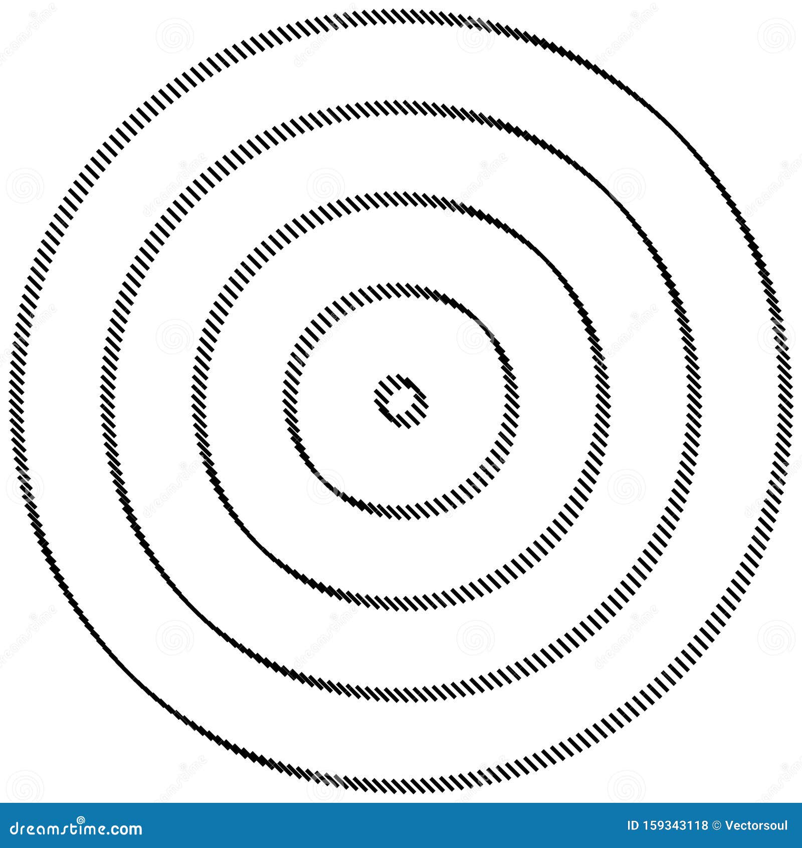 Geometric Circle of Squares, Rectangles. Angular Spiral,vortex Abstract ...