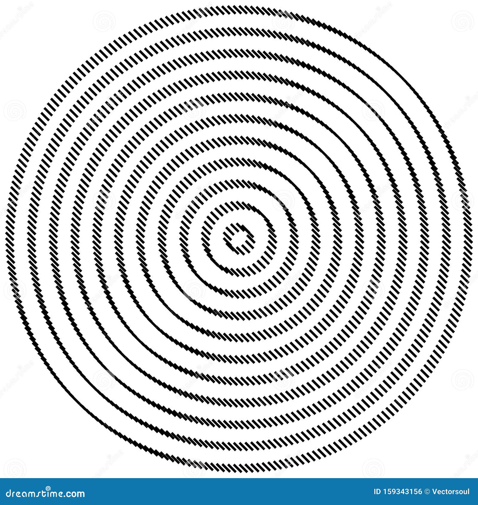 Geometric Circle of Squares, Rectangles. Angular Spiral,vortex Abstract ...