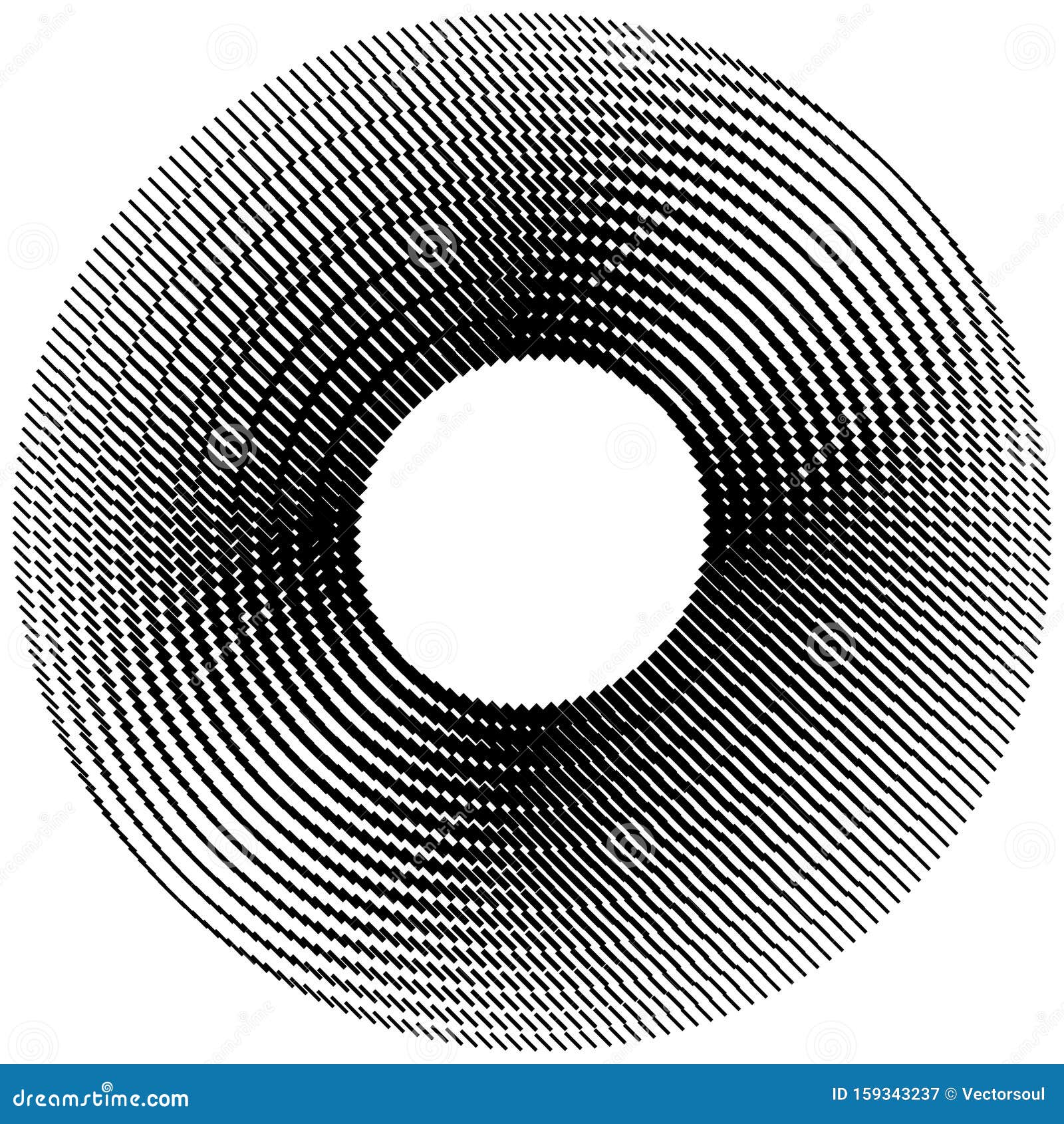 Geometric Circle of Squares, Rectangles. Angular Spiral,vortex Abstract ...