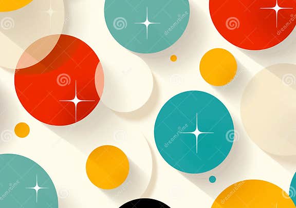 Geometric Circle Texture Design with Colorful Geometric Circles on a ...