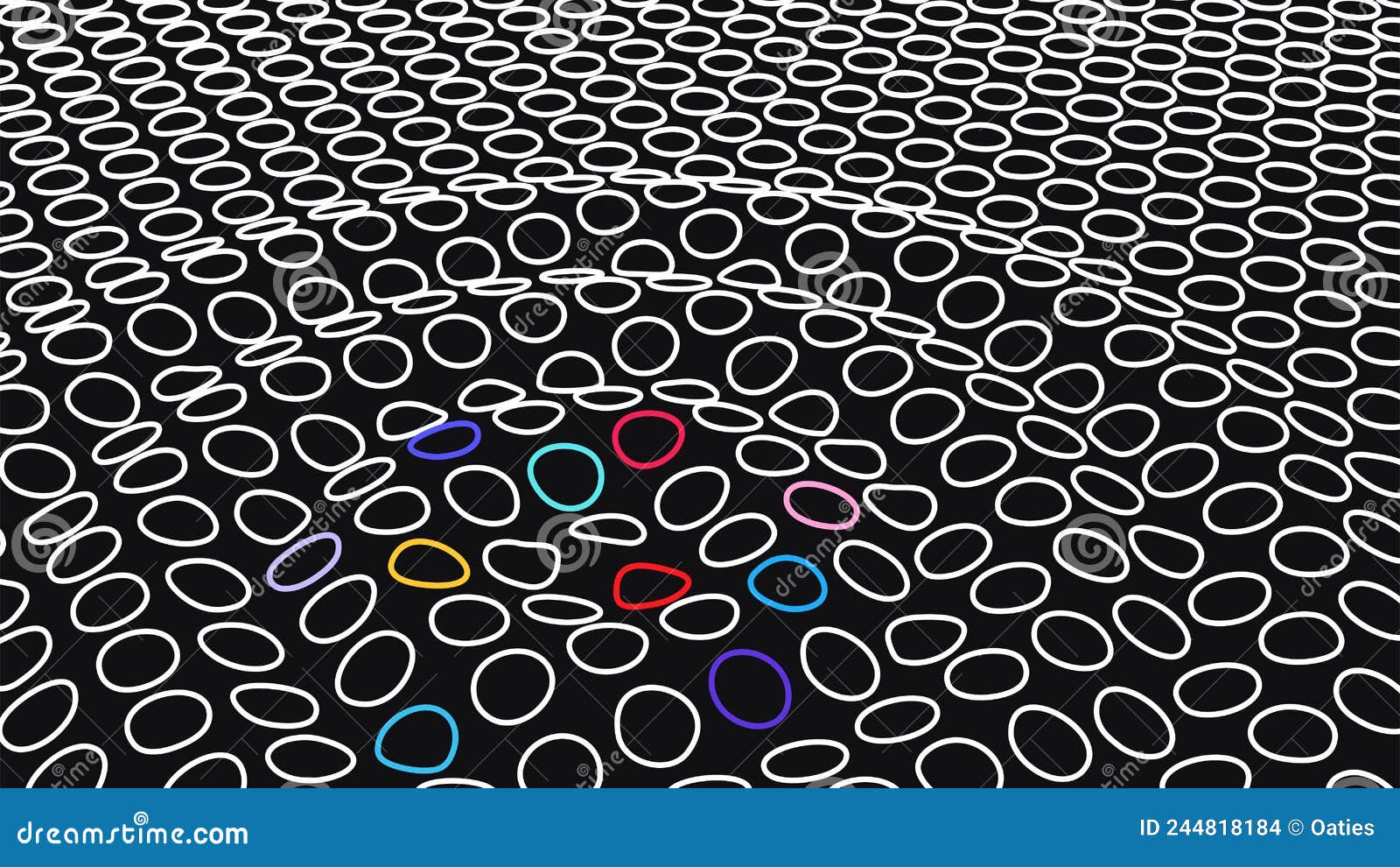 Geometric Circle Wave Abstract Vector Background Stock Vector ...