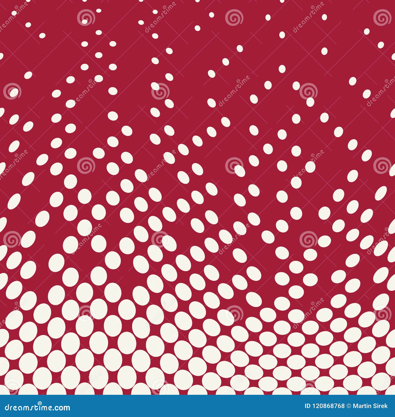 Geometric Gradient Halftone Seamless Red Pattern Stock Vector ...