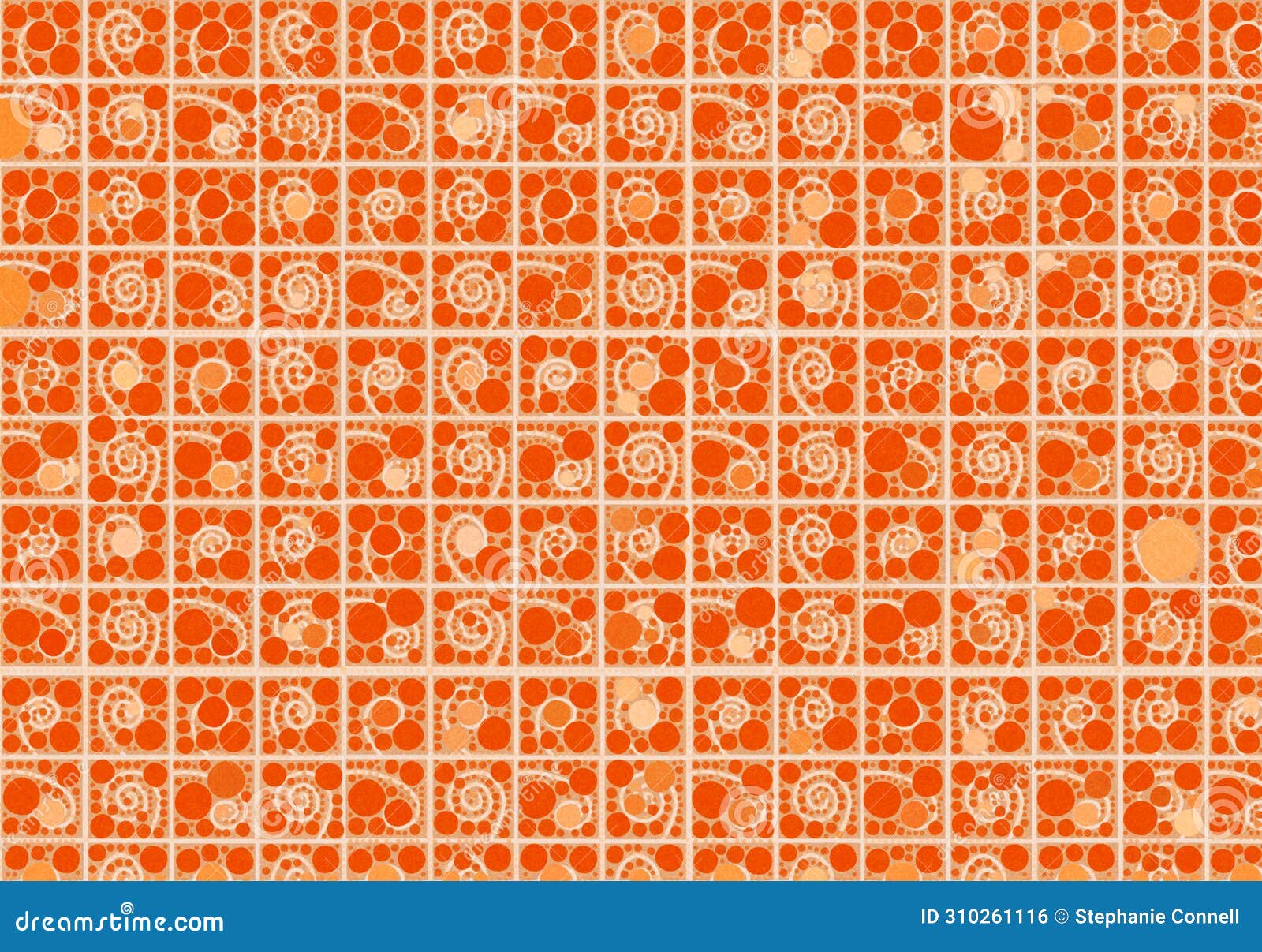 Geometric Circular Design, Abstract Circle and Square Mosaic Pattern ...