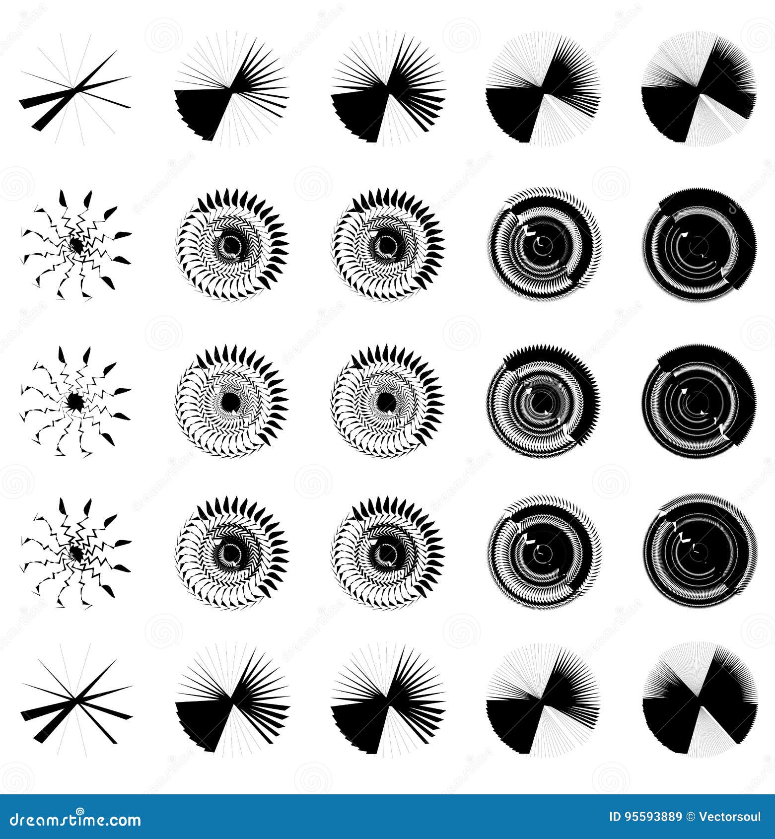 Geometric Circular Element. Grungy, Sketchy Splatter-like Circle Stock ...