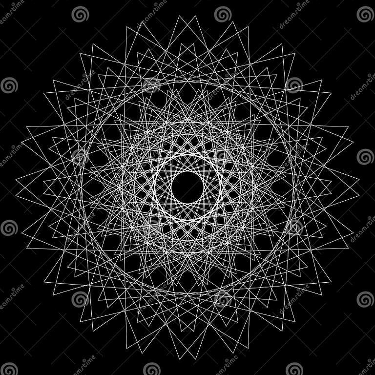 Geometric Circular Pattern. Stock Vector - Illustration of circular ...