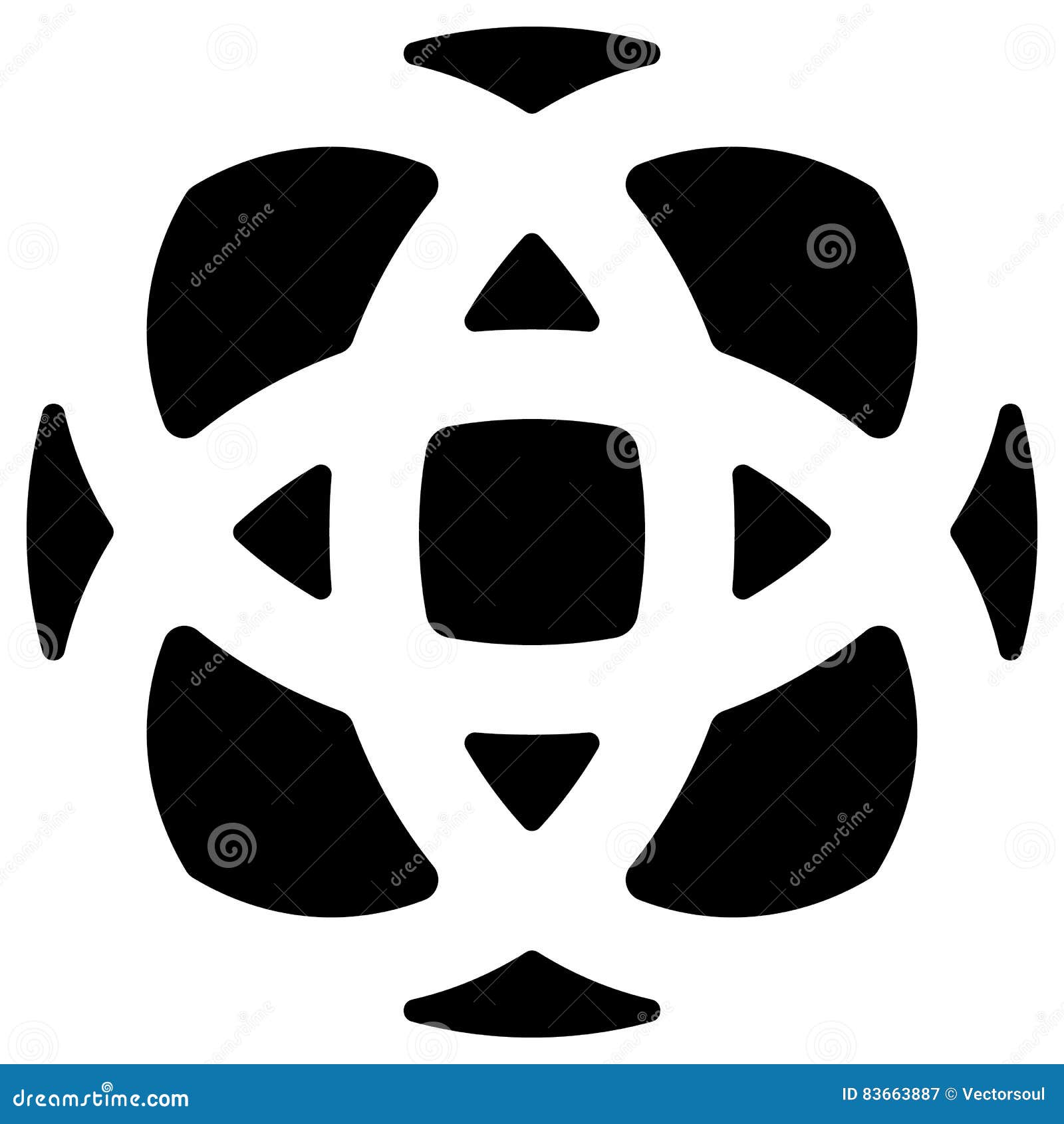 Geometric Circular - Symmetric Element, Symbol for Logos Stock Vector ...