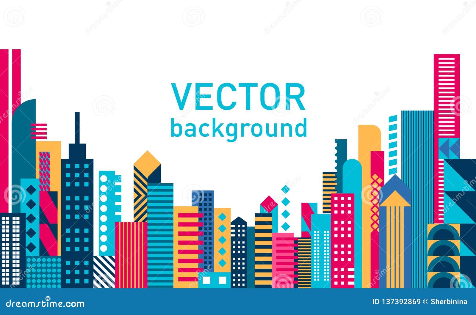 Geometric city background stock vector. Illustration of landscape ...