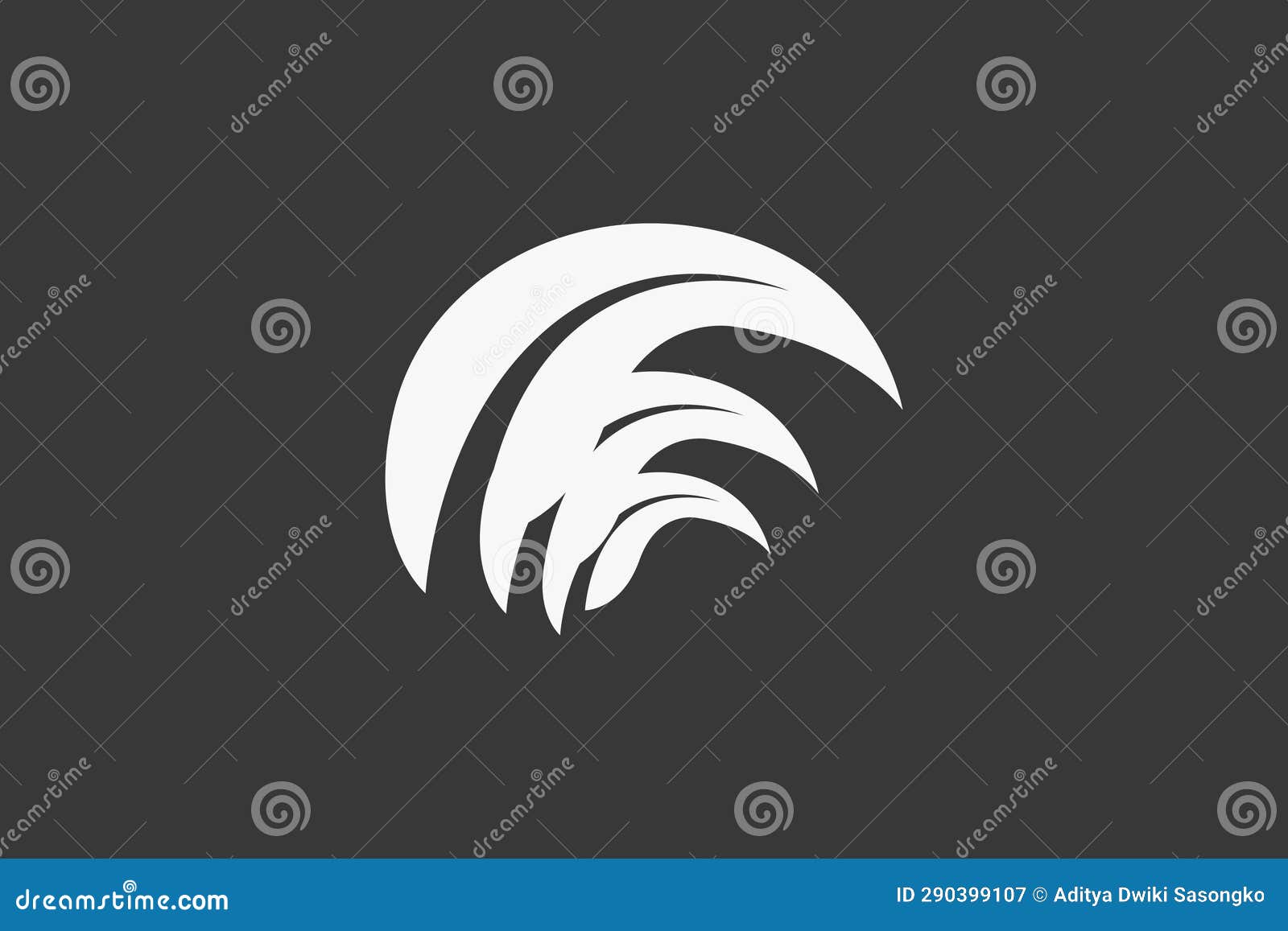 Geometric claws logo stock vector. Illustration of brand - 290399107
