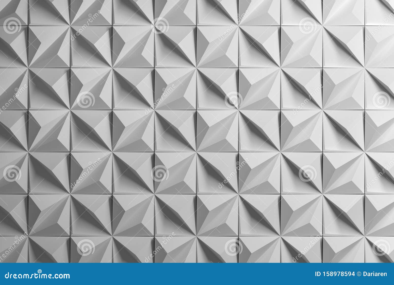 Geometric Clean Polyhedron Poly Pattern with Pyramids Stock ...