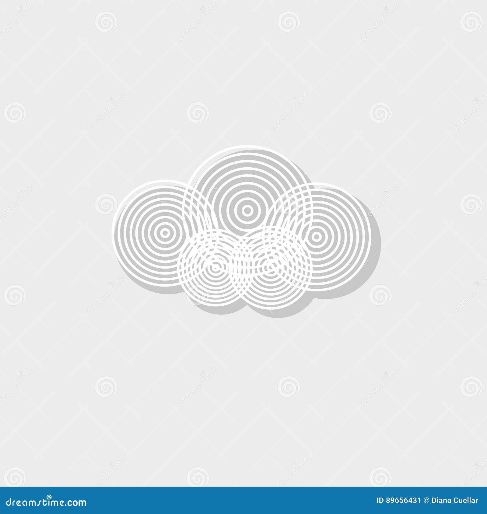 Geometric cloud stock vector. Illustration of landscape - 89656431