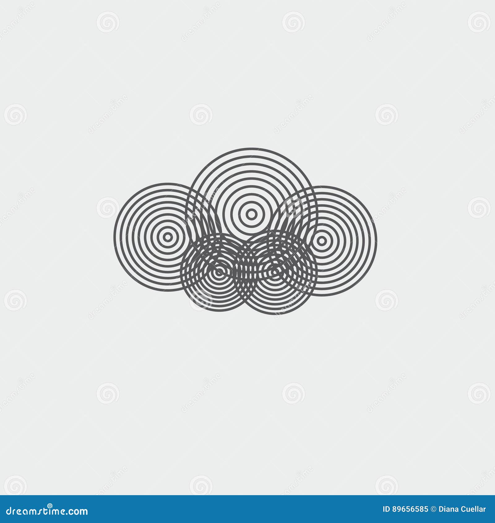 Geometric cloud stock vector. Illustration of living - 89656585