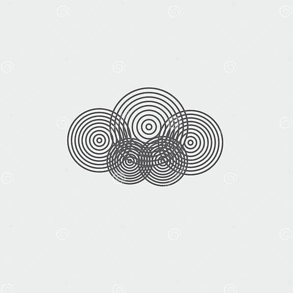 Geometric cloud stock vector. Illustration of living - 89656585