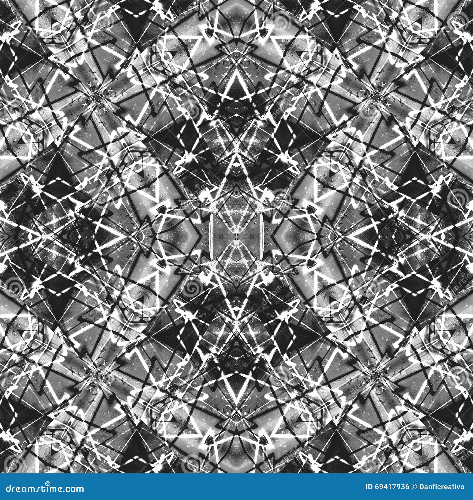 Geometric Collage Grunge Seamless Pattern Stock Illustration ...
