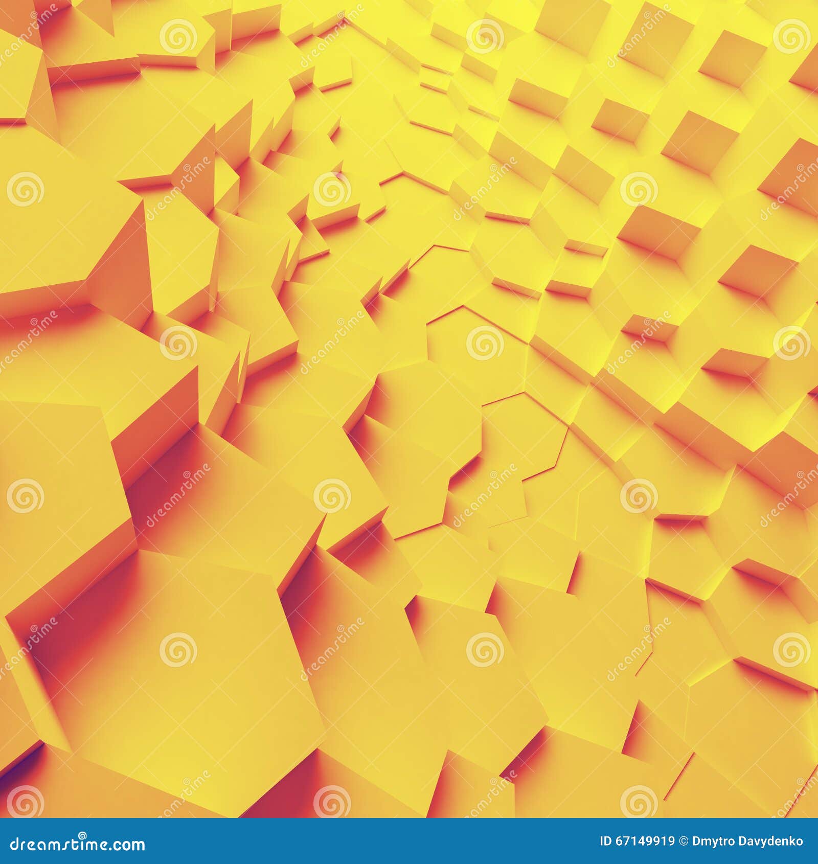 Geometric Color Abstract Polygons, As Crack Wall Stock Illustration ...