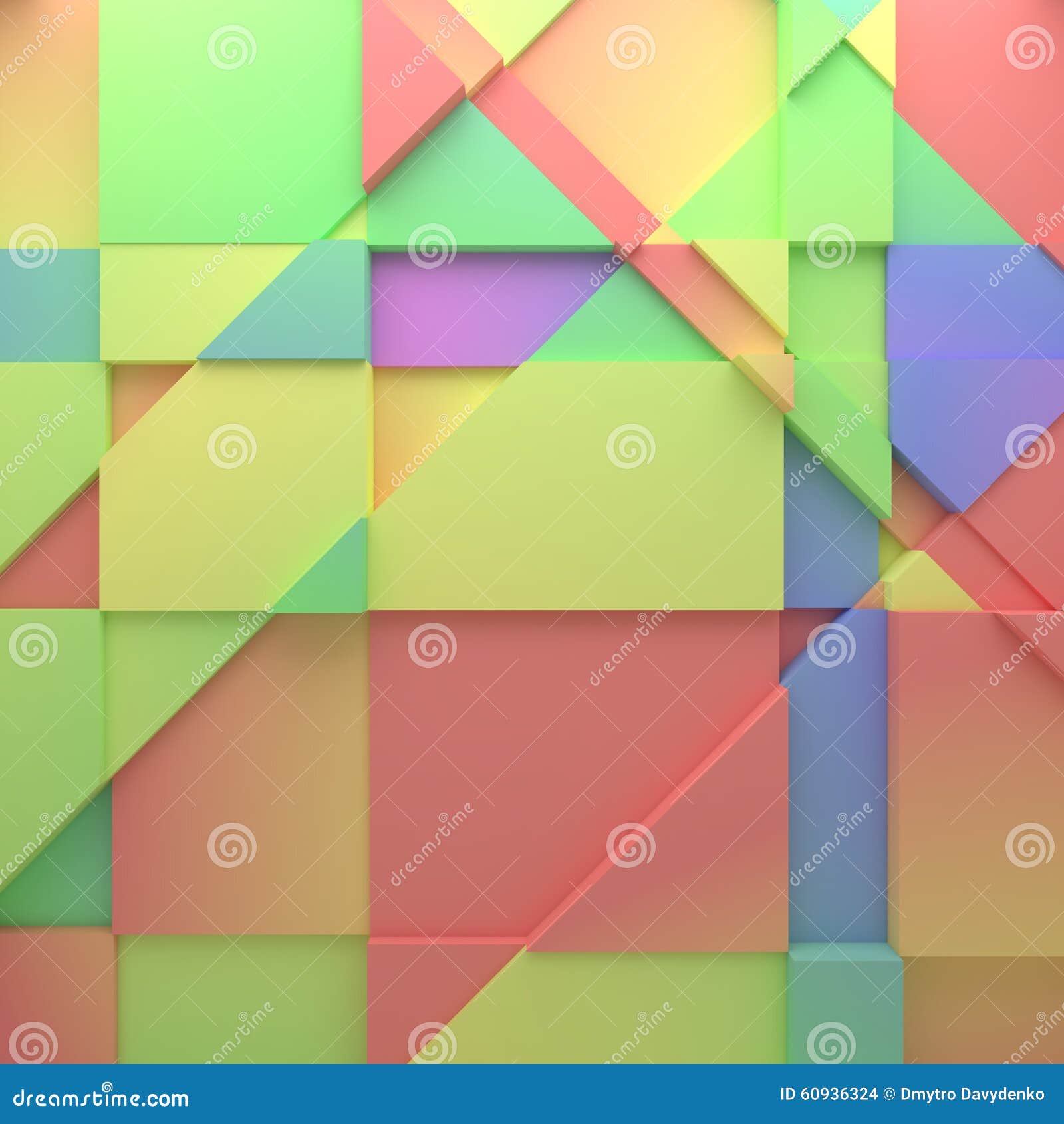 Geometric Color Abstract Polygons Stock Illustration - Illustration of ...