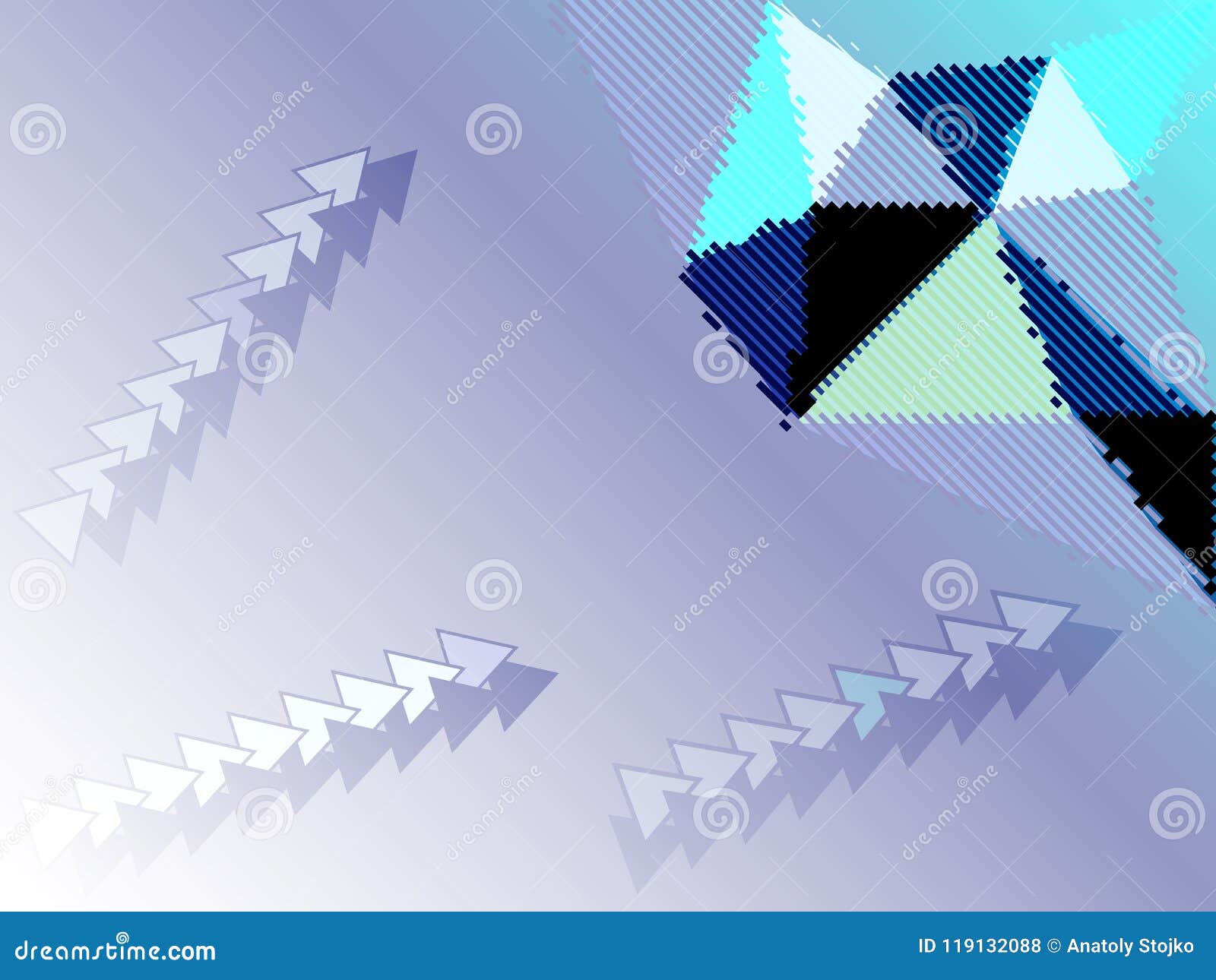 Geometric Color Background with Triangular Shapes and Lines. Vector ...