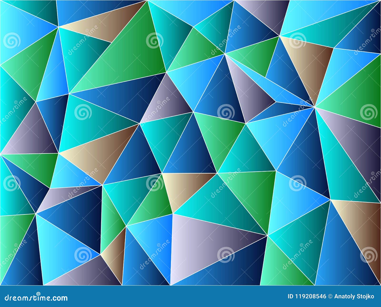 Geometric Color Background with Triangular Shapes. Vector Illustrations ...