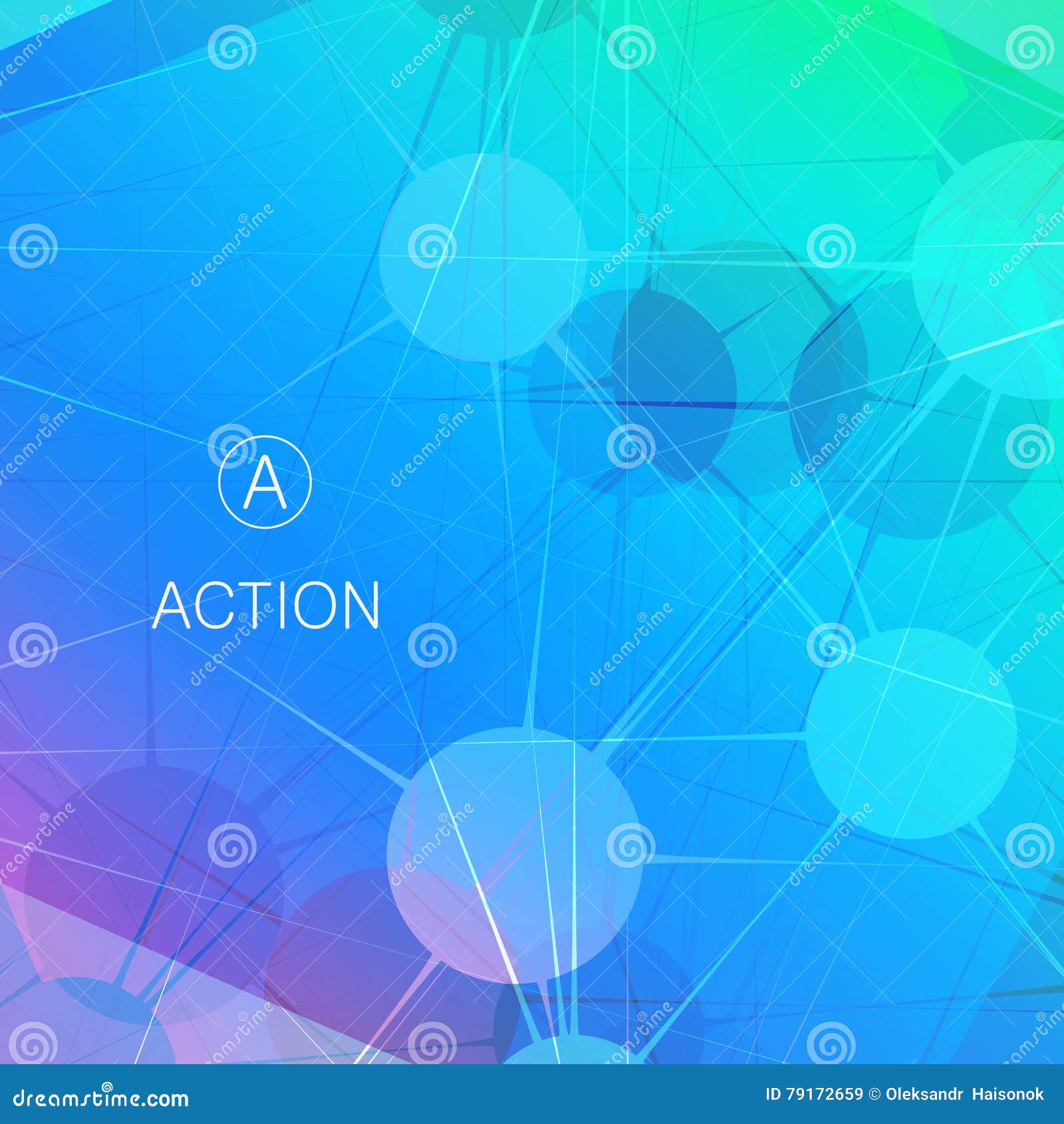 Geometric Color Molecule Background. Connected Lines with Dots Stock ...