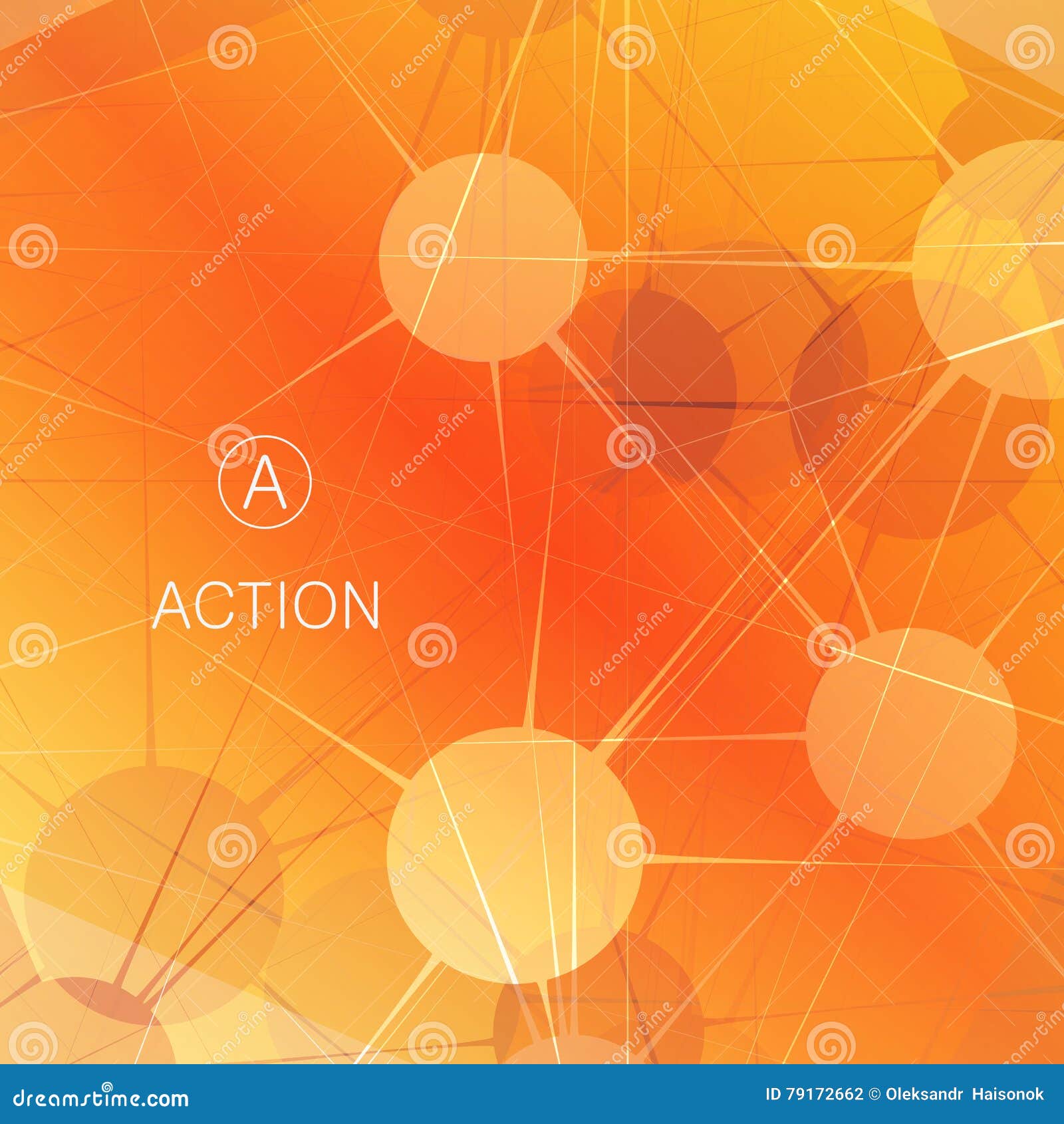 Geometric Color Molecule Background. Connected Lines with Dots Stock ...