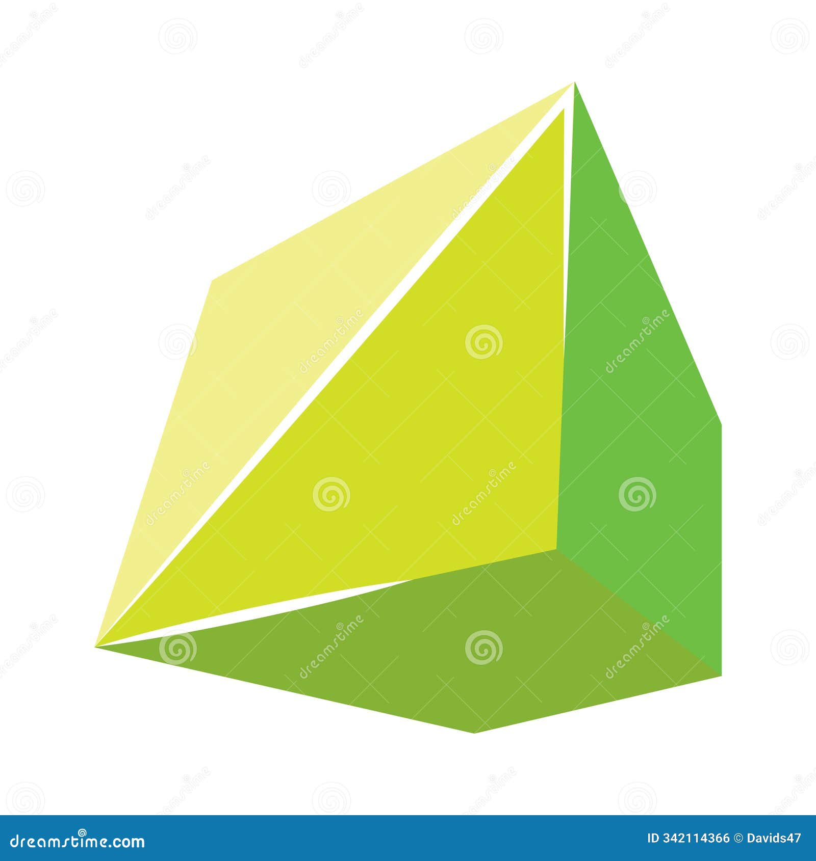 Geometric Colored Crystal Structure Abstract Vector Stock Illustration ...