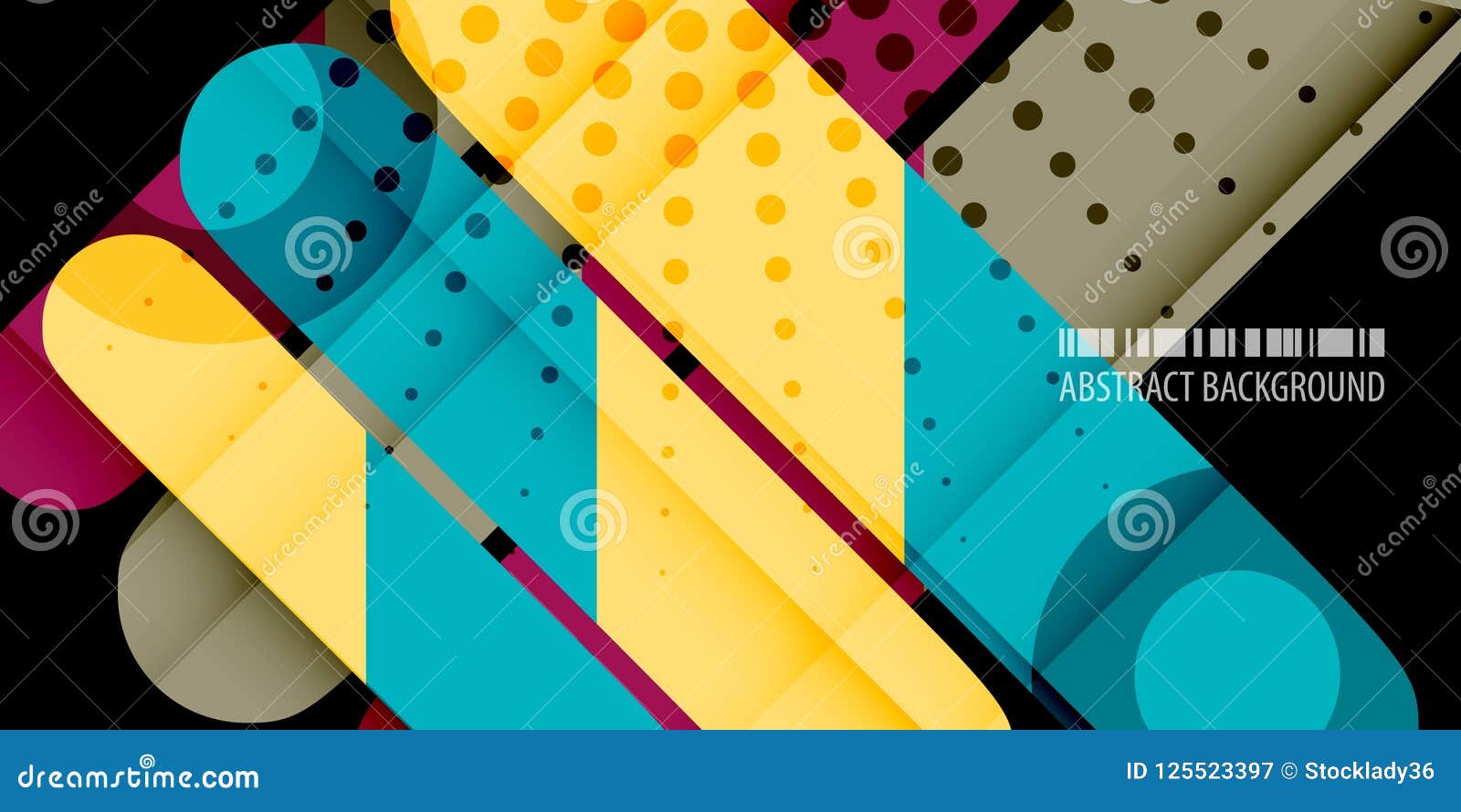 Geometric Colorful Abstract Background with Arrowheads Stock Vector ...